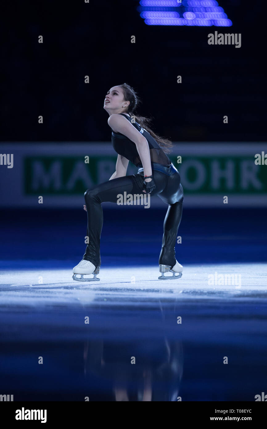 Alina Zagitova from Russia during 2019 European figure skating ...