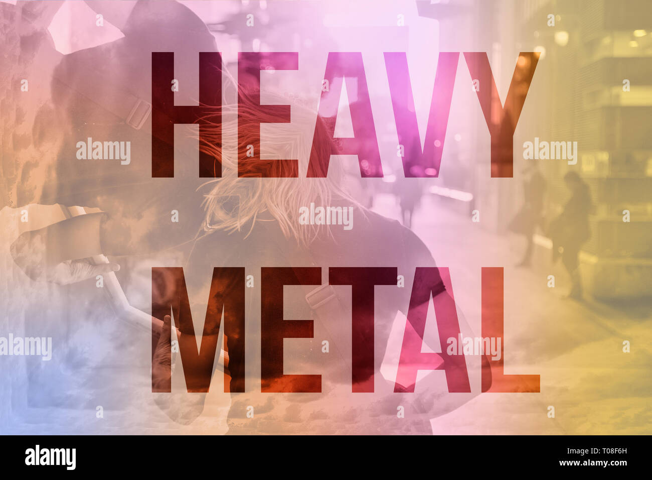 Hard Rock and heavy metal illustration concept Stock Photo - Alamy