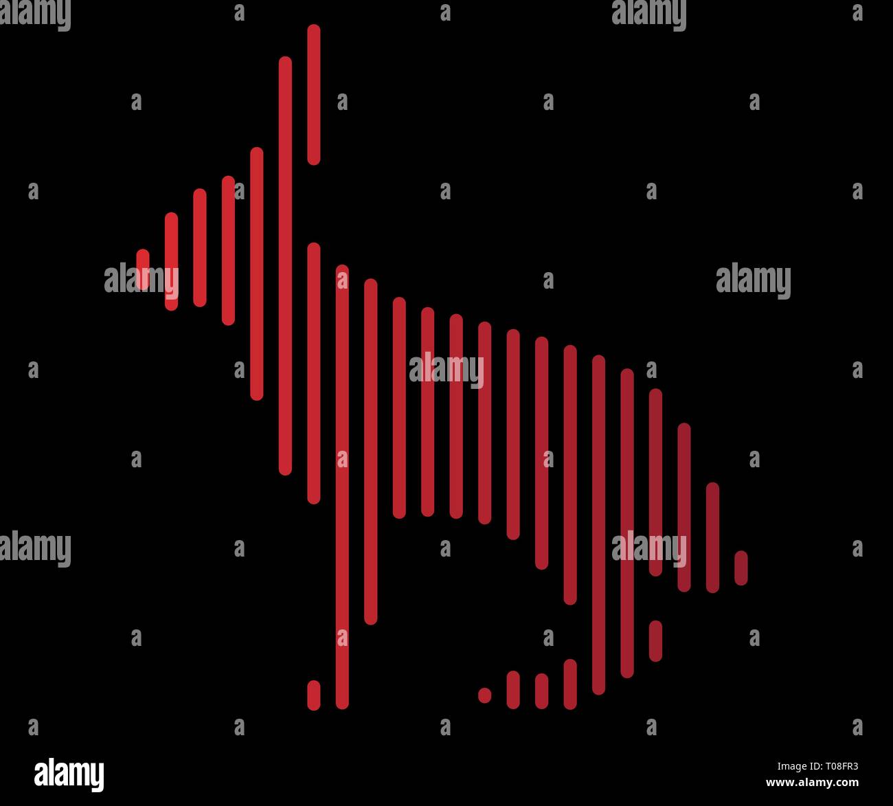 Hare vector icon. Animal symbol- Vectorgrafik. nVector line image ...