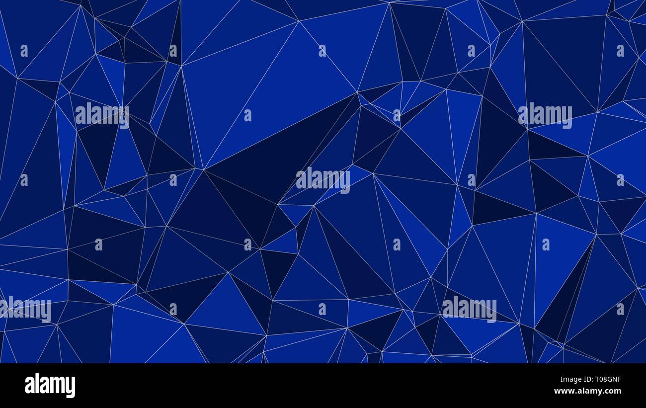 Connected vector abstract dark blue triangles shapes lines Stock Vector ...