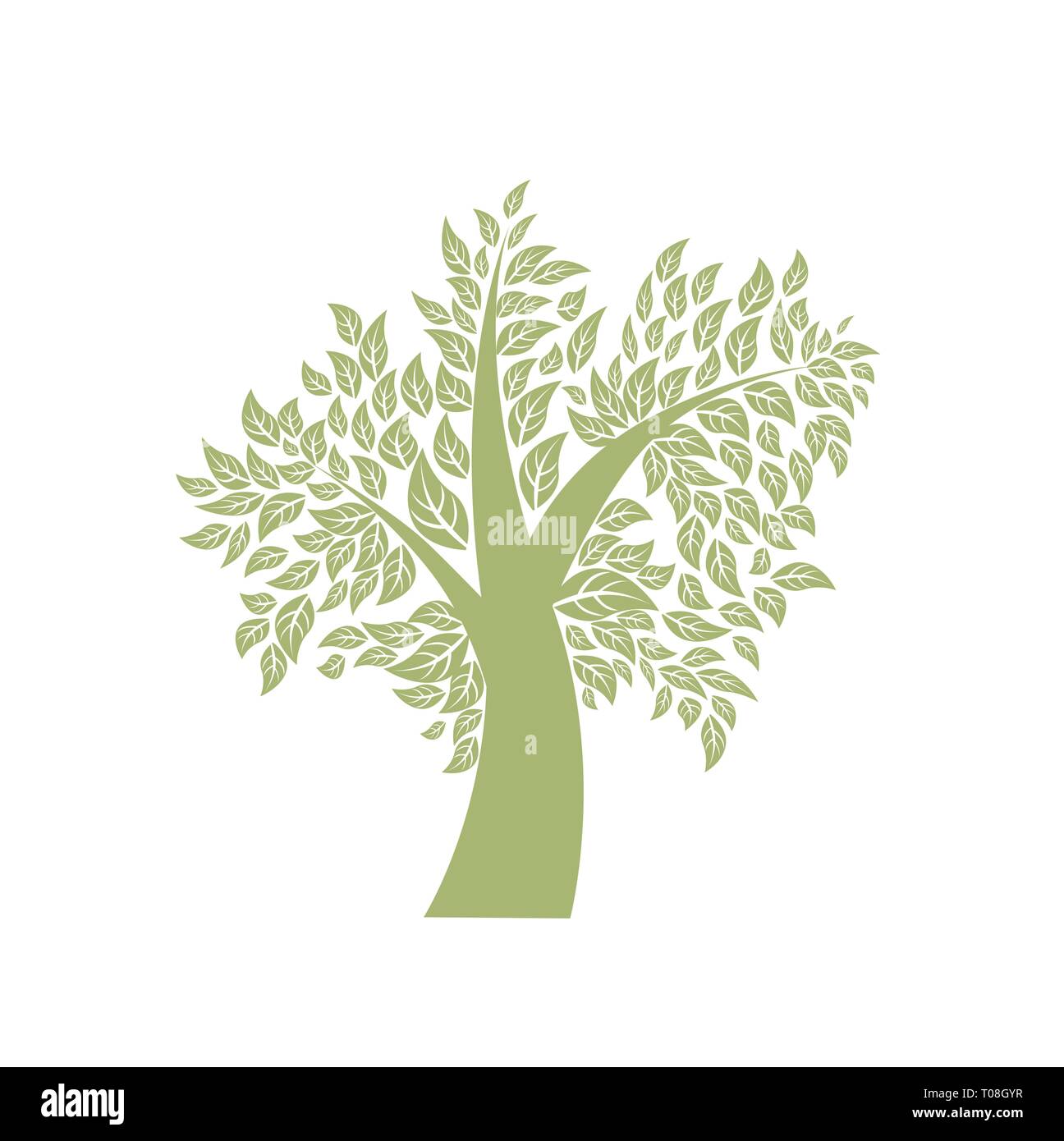 Vector tree illustration Stock Vector Image & Art - Alamy
