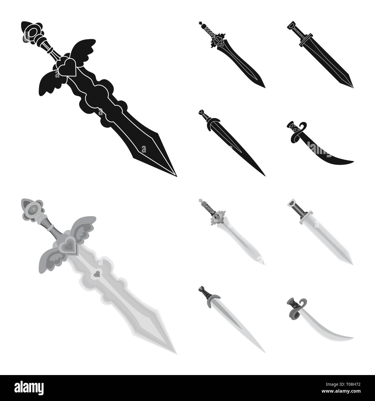 handle,hilt,power,battle,decoration,gold,viking,scimitar,wings,ancient ...