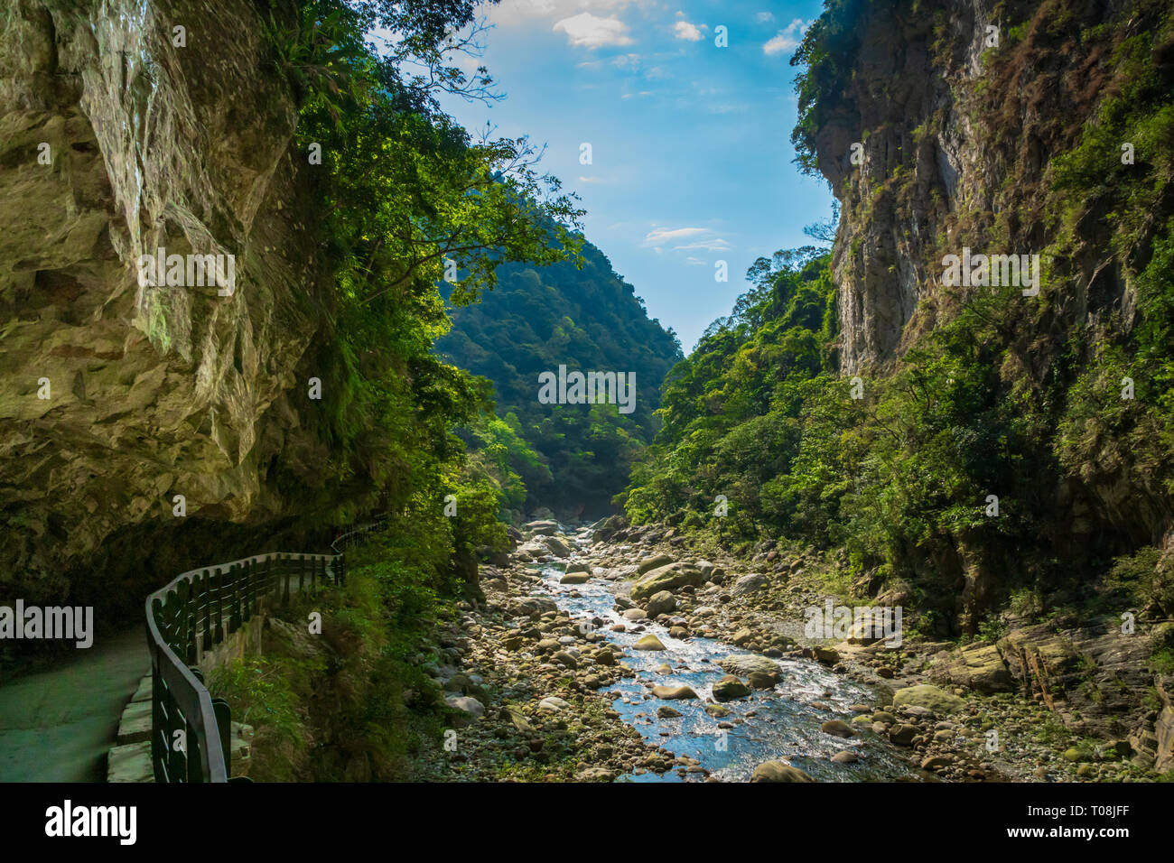 Taroko national park canyon landscape in Hualien, Taiwan. Nature view ...