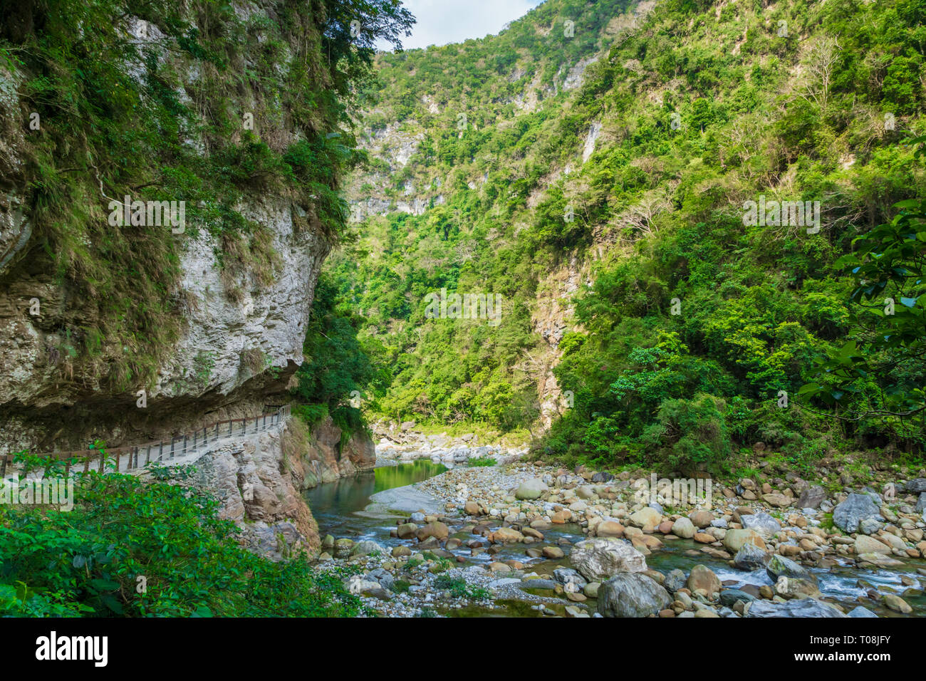 Taroko national park canyon landscape in Hualien, Taiwan. Nature view ...
