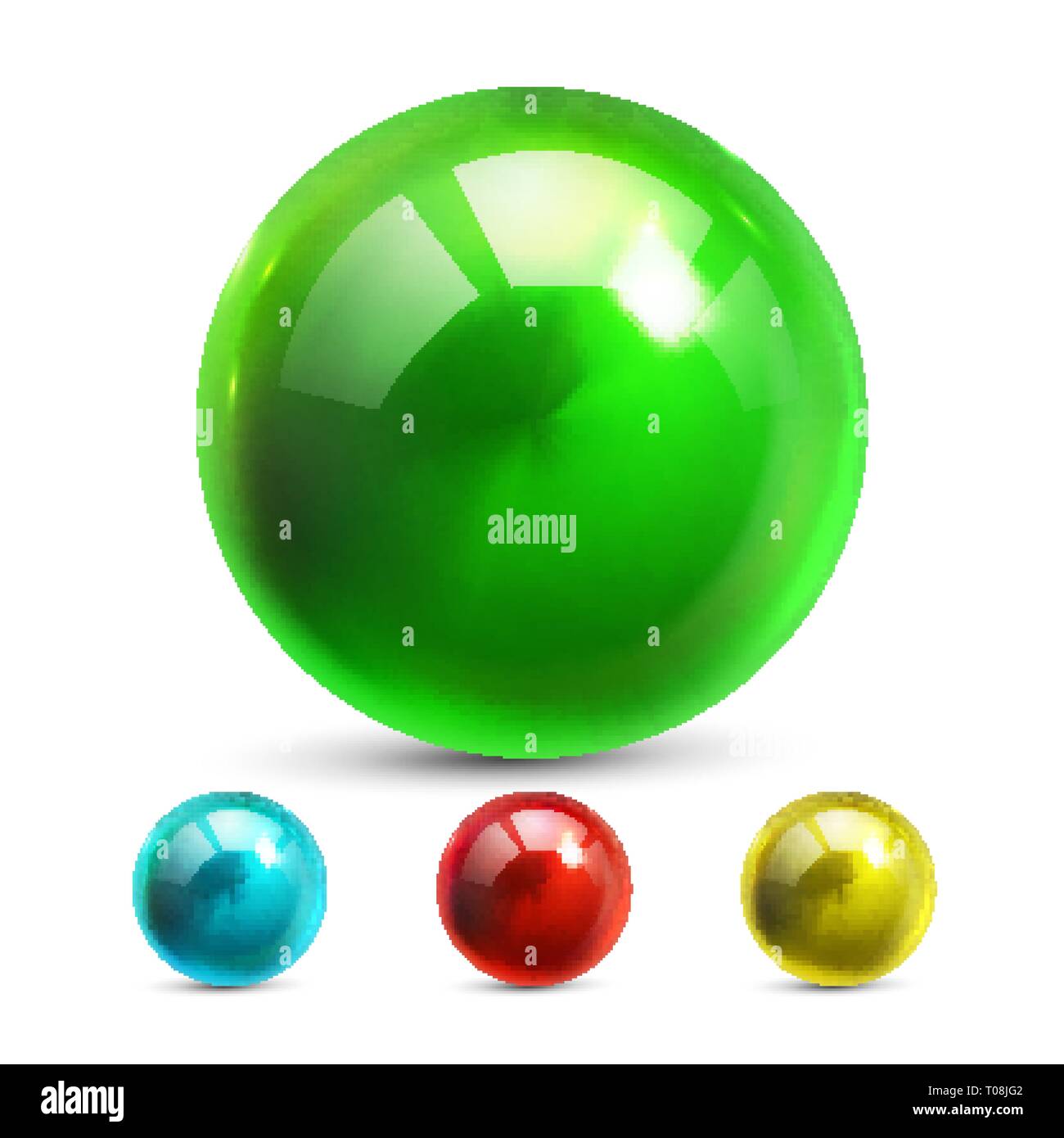 Sphere Ball Vector. Orb Shining. Glow Crystal. Smooth Blank. Web Icon ...