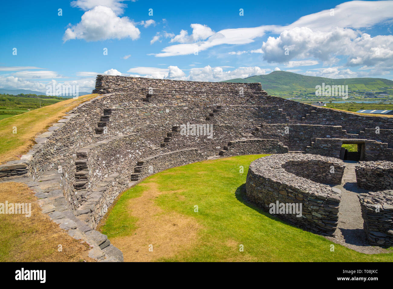 Old Cahergall Stone Fort Stock Photo - Alamy
