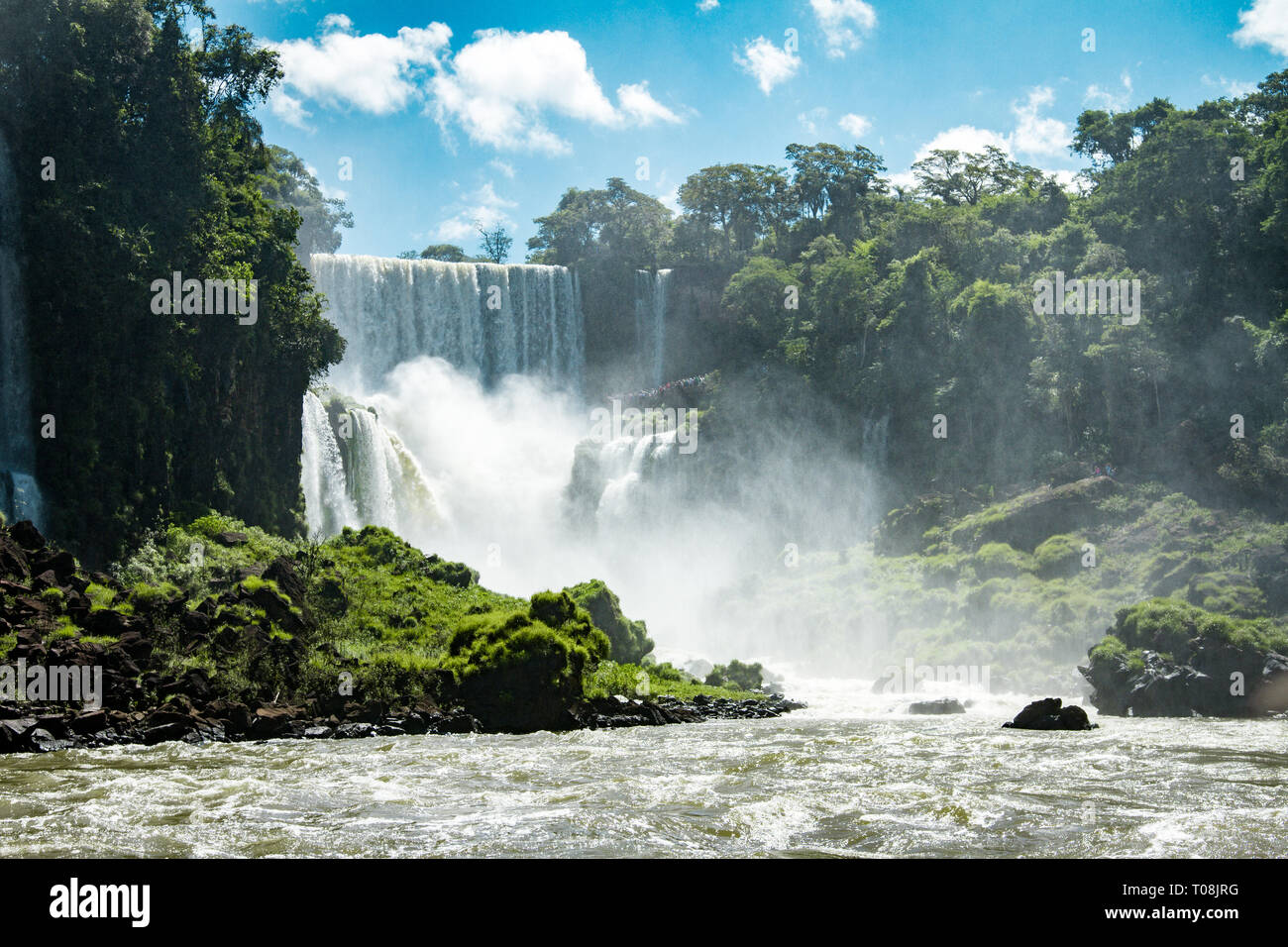 The Amazing waterfalls of Iguazu in Brazil Stock Photo - Alamy