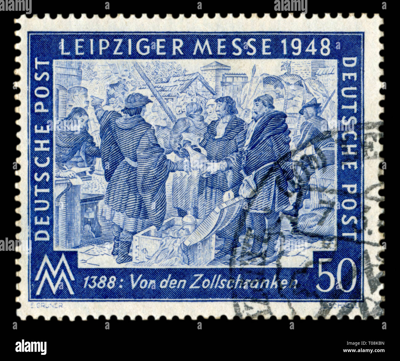 German historical stamp: spring Leipzig Trade Fair with special ...