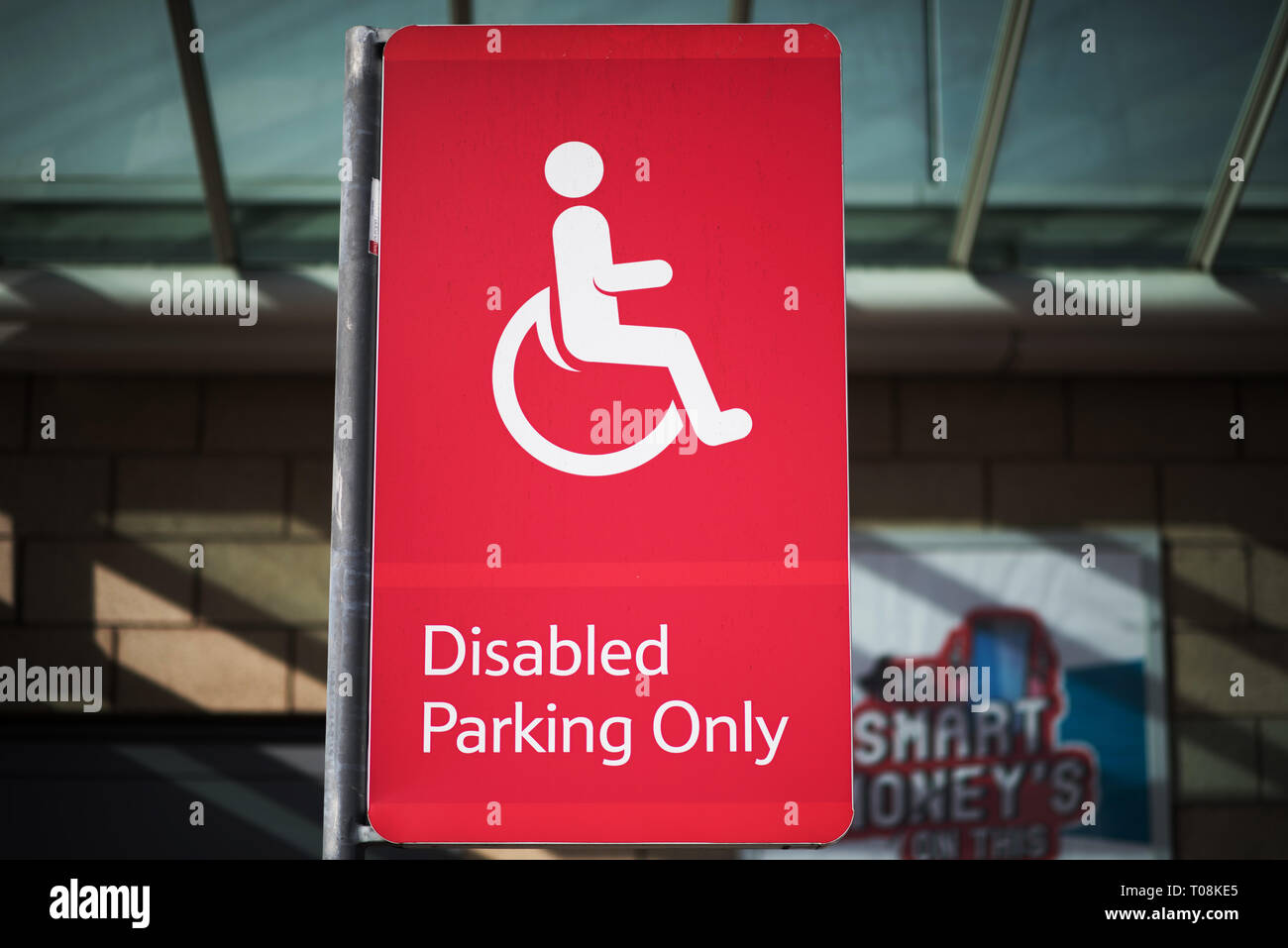 Disabled Parking only sign Stock Photo - Alamy