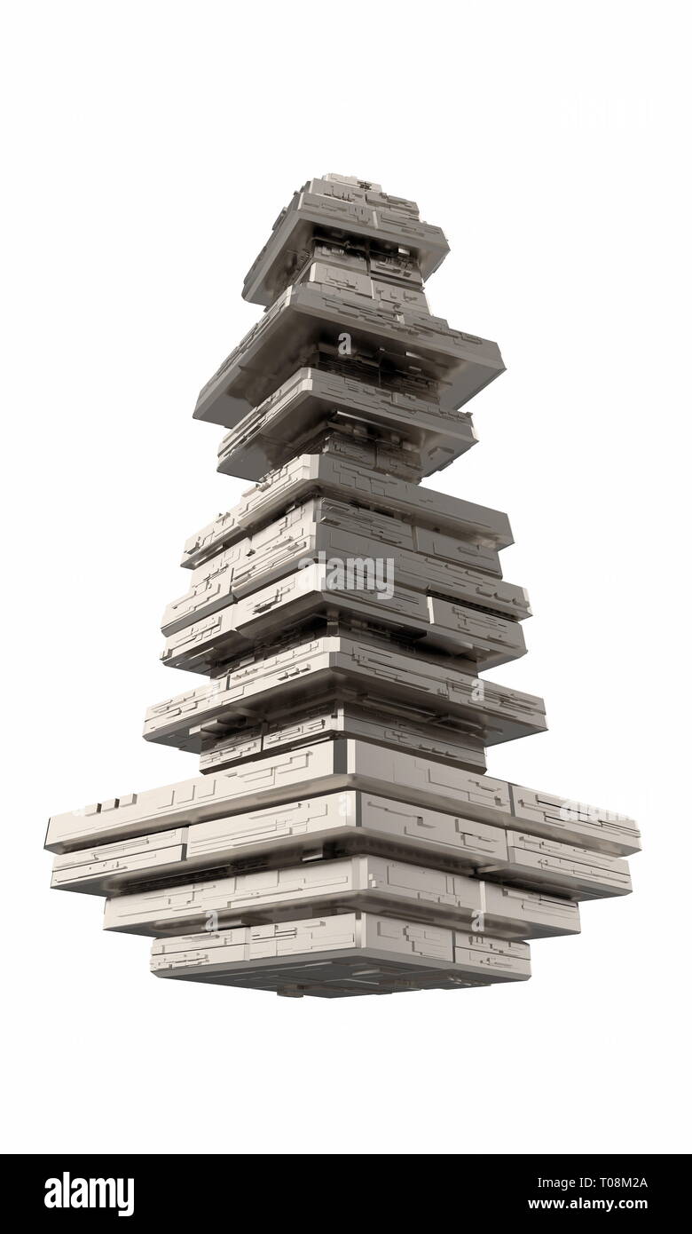 Design of architecture metal pyramidal structure similar to spaceship ...