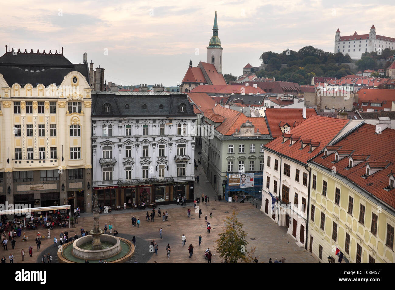 The Hlavné námestie (Main Square), Bratislava, Slovakia Stock Photo - Alamy