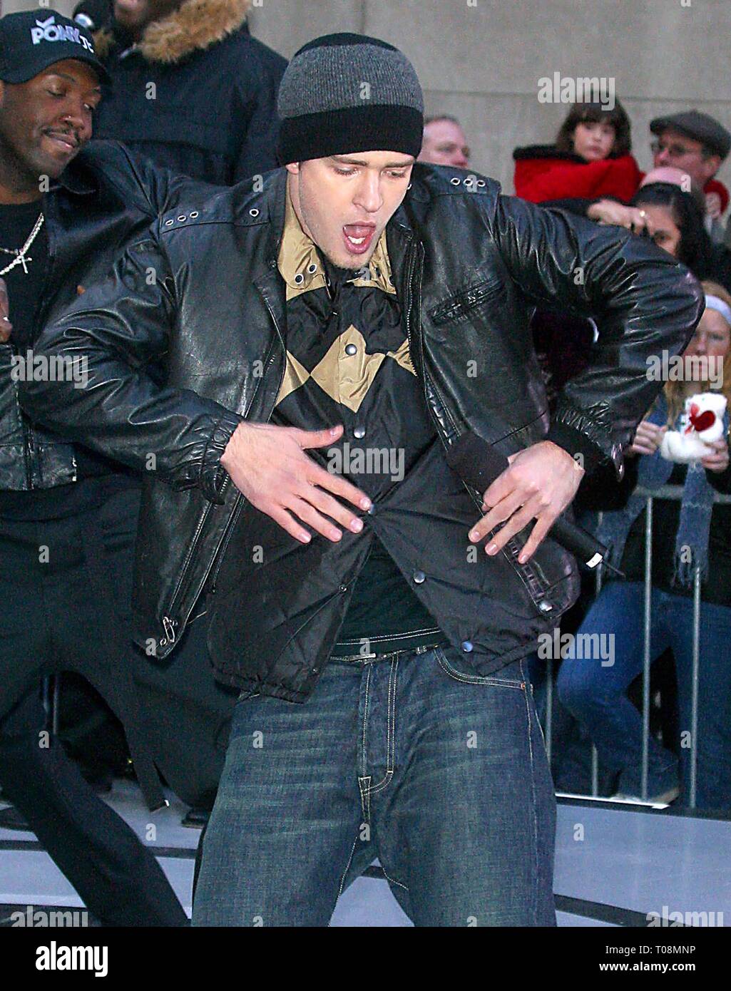 JUSTIN TIMBERLAKE APPEARING ON NBC'S "TODAY SHOW", NYC 11/08/02 Photo ...