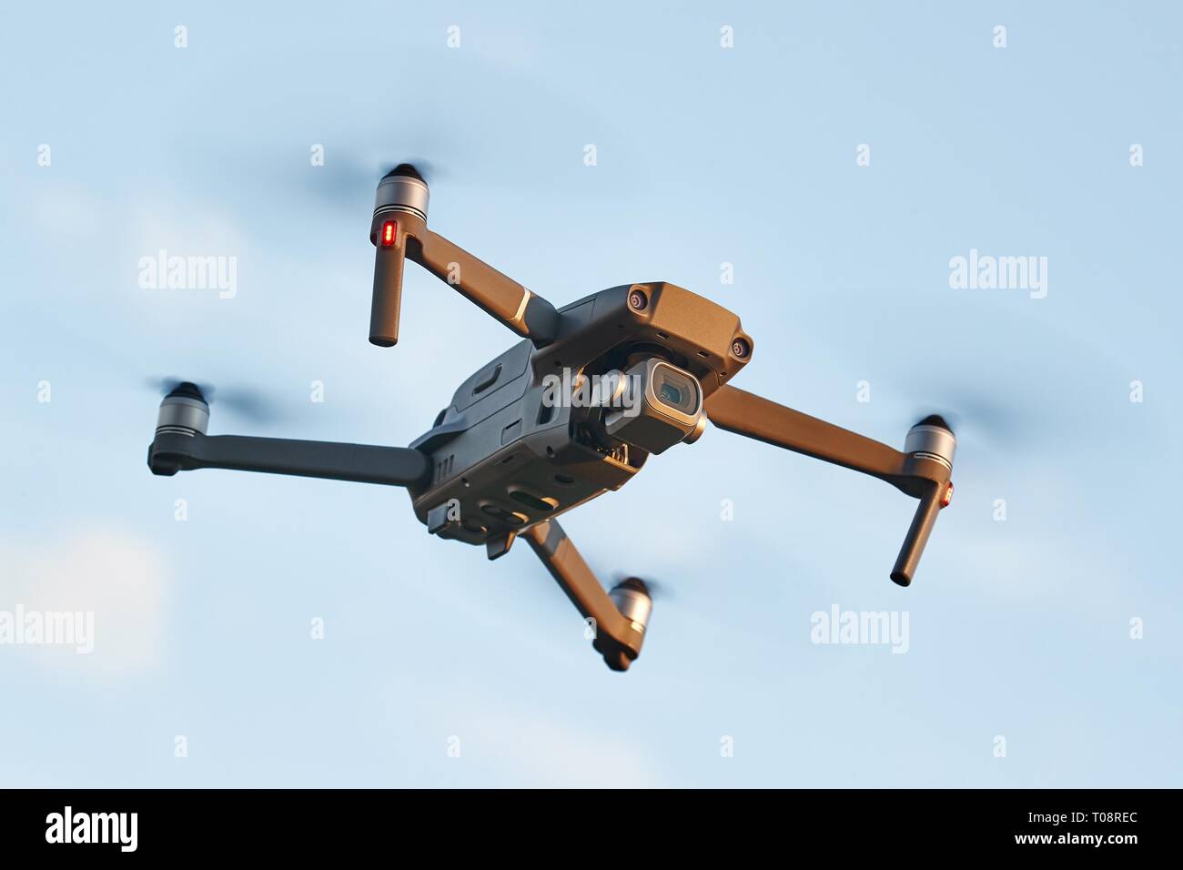 Drone flying outdoors Stock Photo - Alamy