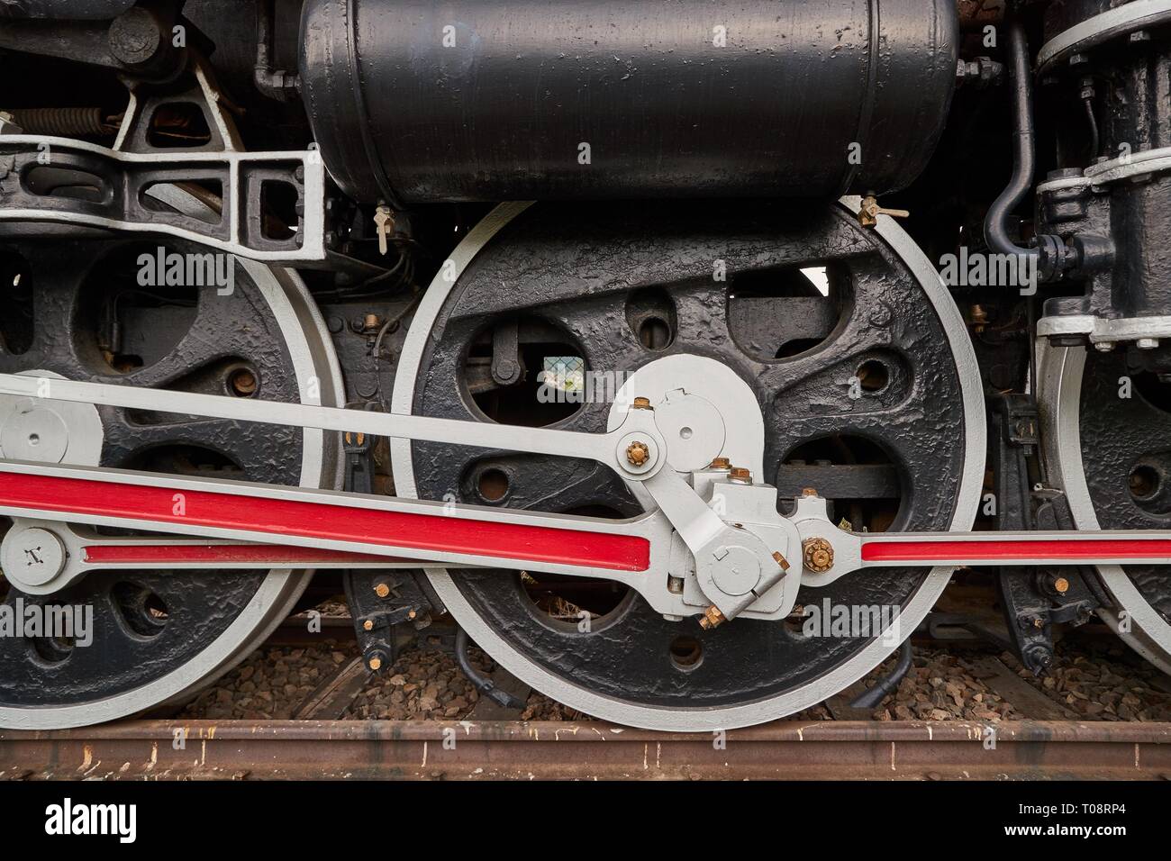 Steam Locomotive Closeup Stock Photo - Alamy