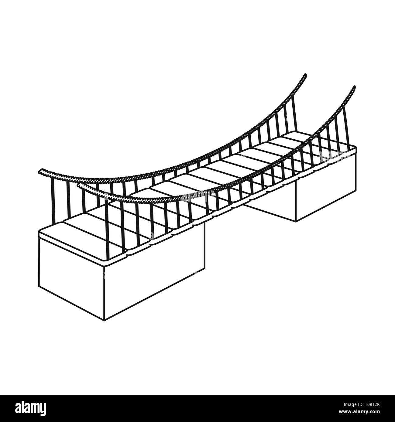 river,waterfall,handrails,pendulous,building,cable,bridgework ...