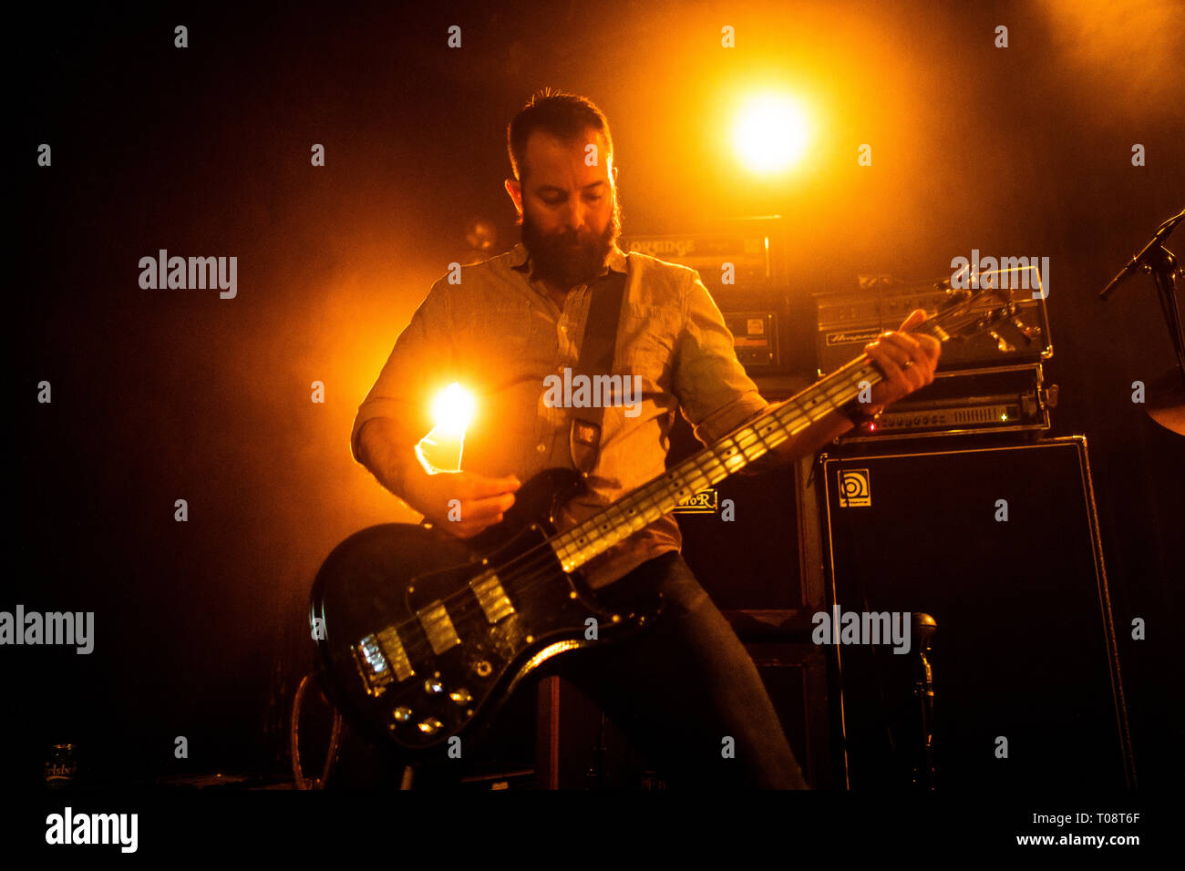 Denmark, Copenhagen - March 9, 2019. The American-Canadian metal band ...