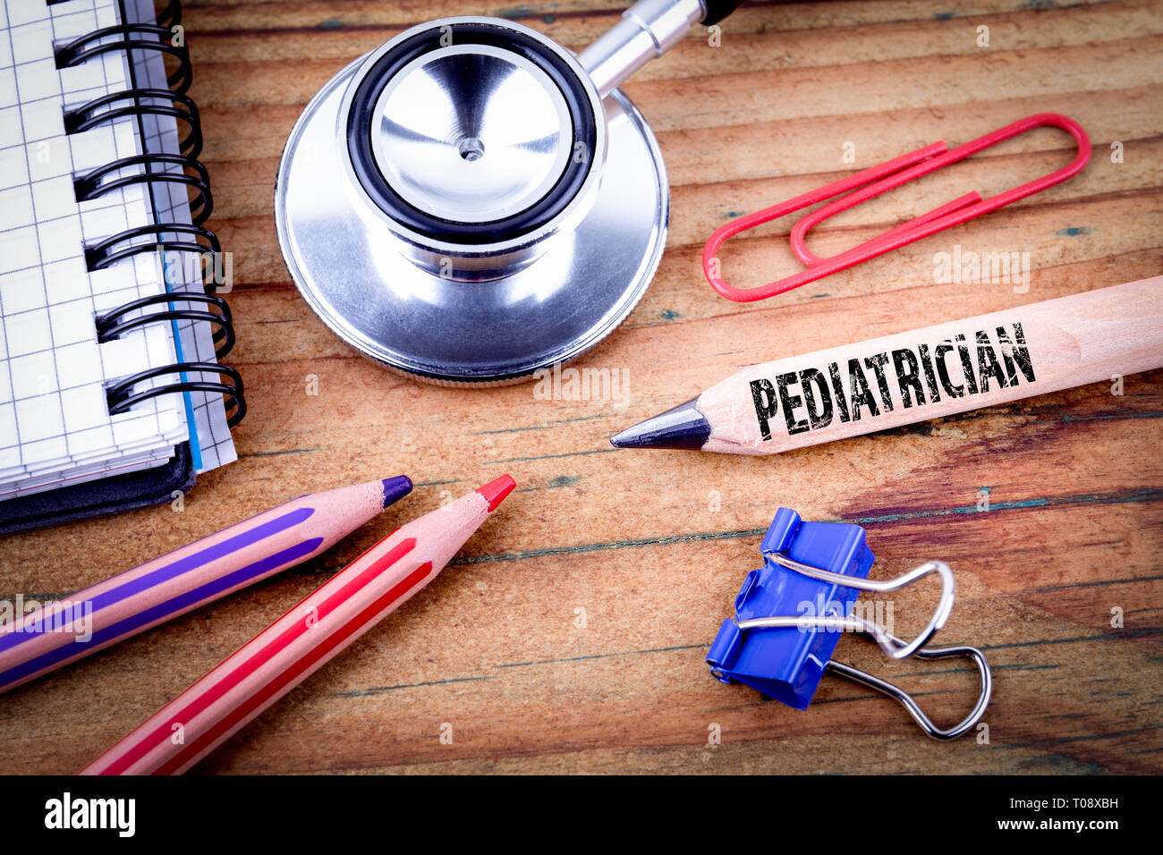 PEDIATRICIAN text on pencil Stock Photo - Alamy
