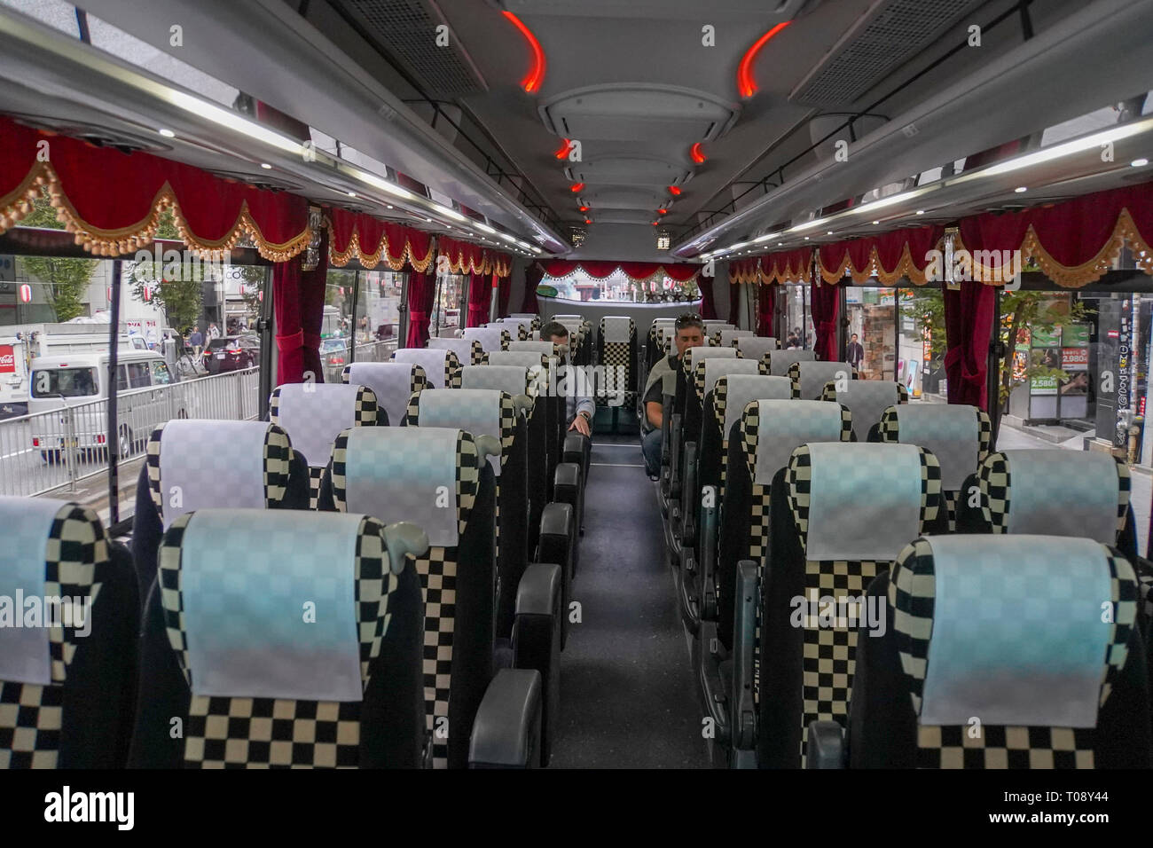 Tourist's coach in Tokyo, Japan Stock Photo - Alamy