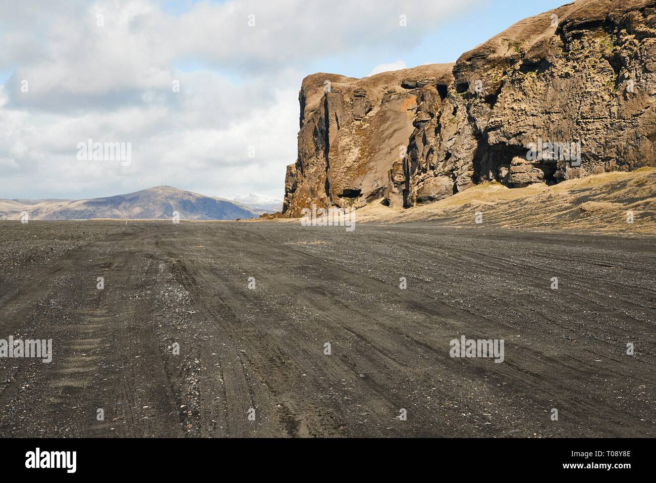 Icelandic landscape with cliffs Stock Photo - Alamy