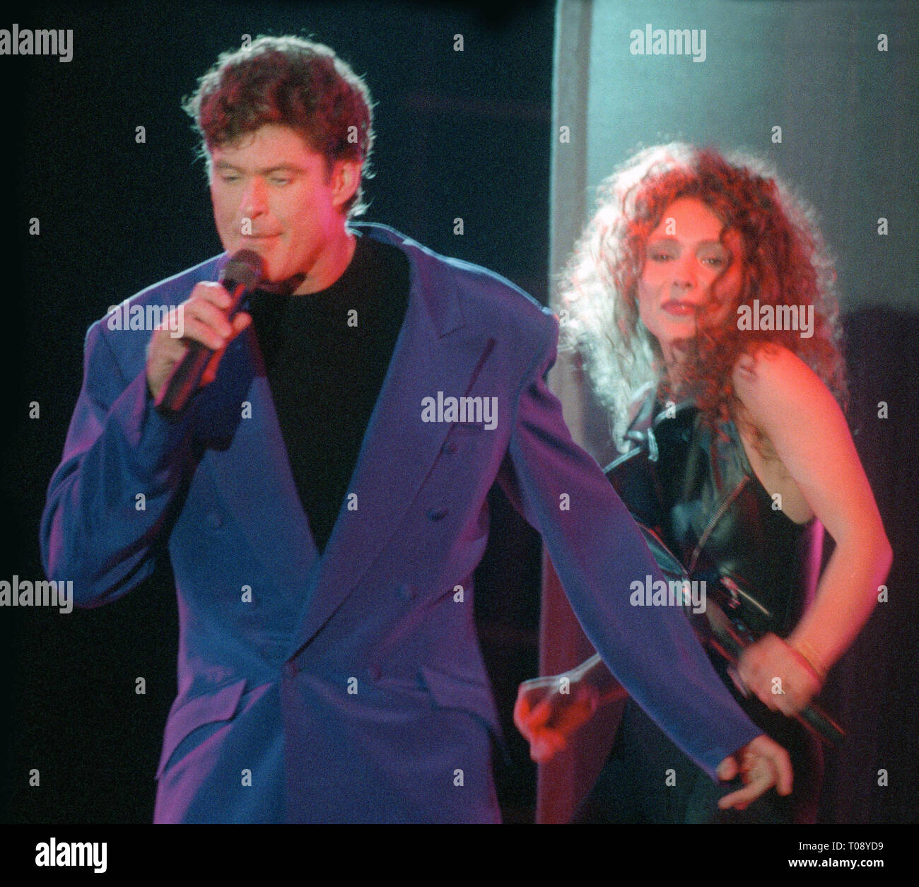 David Hasselhoff in concert in Atlantic CityÕs Trump Castle in 1994 ...