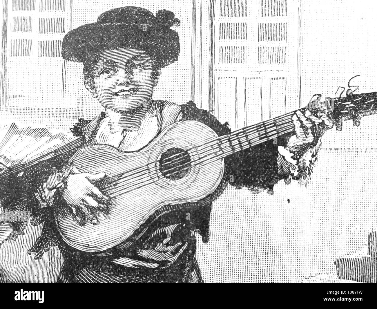 Portrait boy girl playing Black and White Stock Photos & Images - Alamy