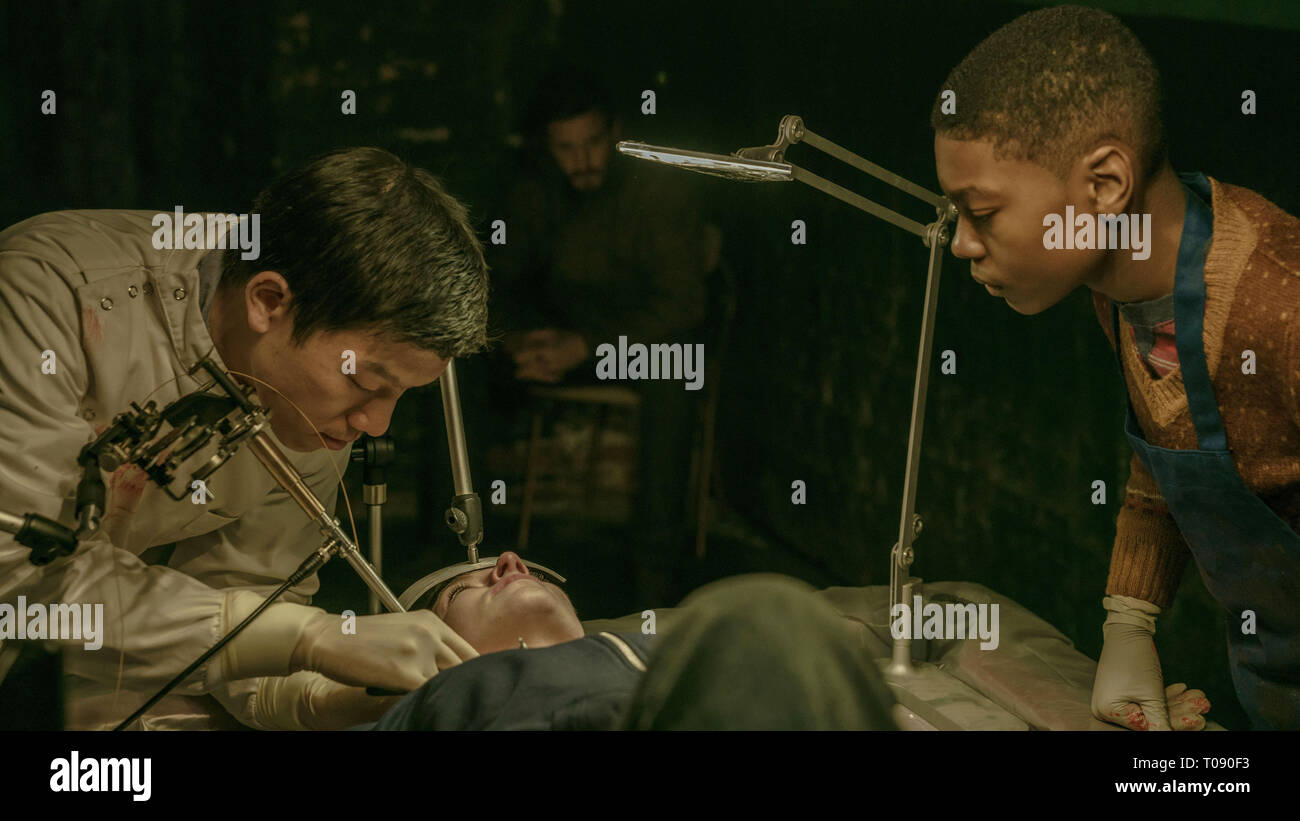 CAPTIVE STATE, from left: Avery Lee, Caitlin Ewald, Chronicle Ganawah ...