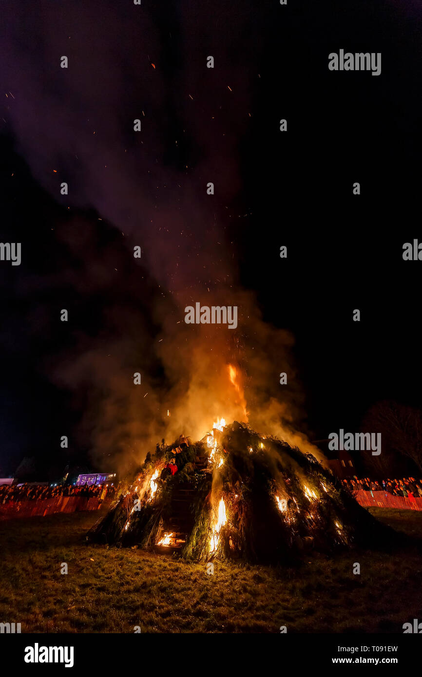 The traditional event - bon Fire at United Kingdom Stock Photo - Alamy