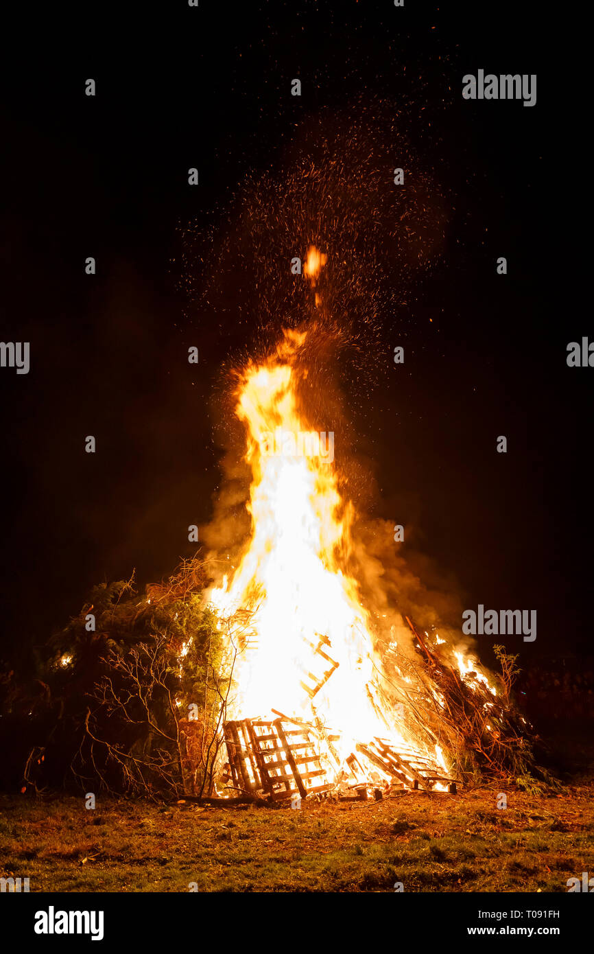 The traditional event - bon Fire at United Kingdom Stock Photo - Alamy