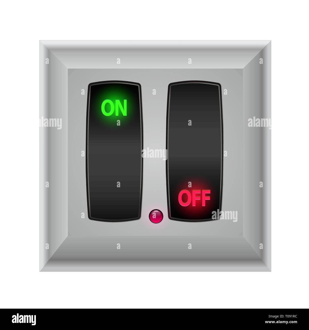 switches in on and off Stock Vector Image & Art - Alamy
