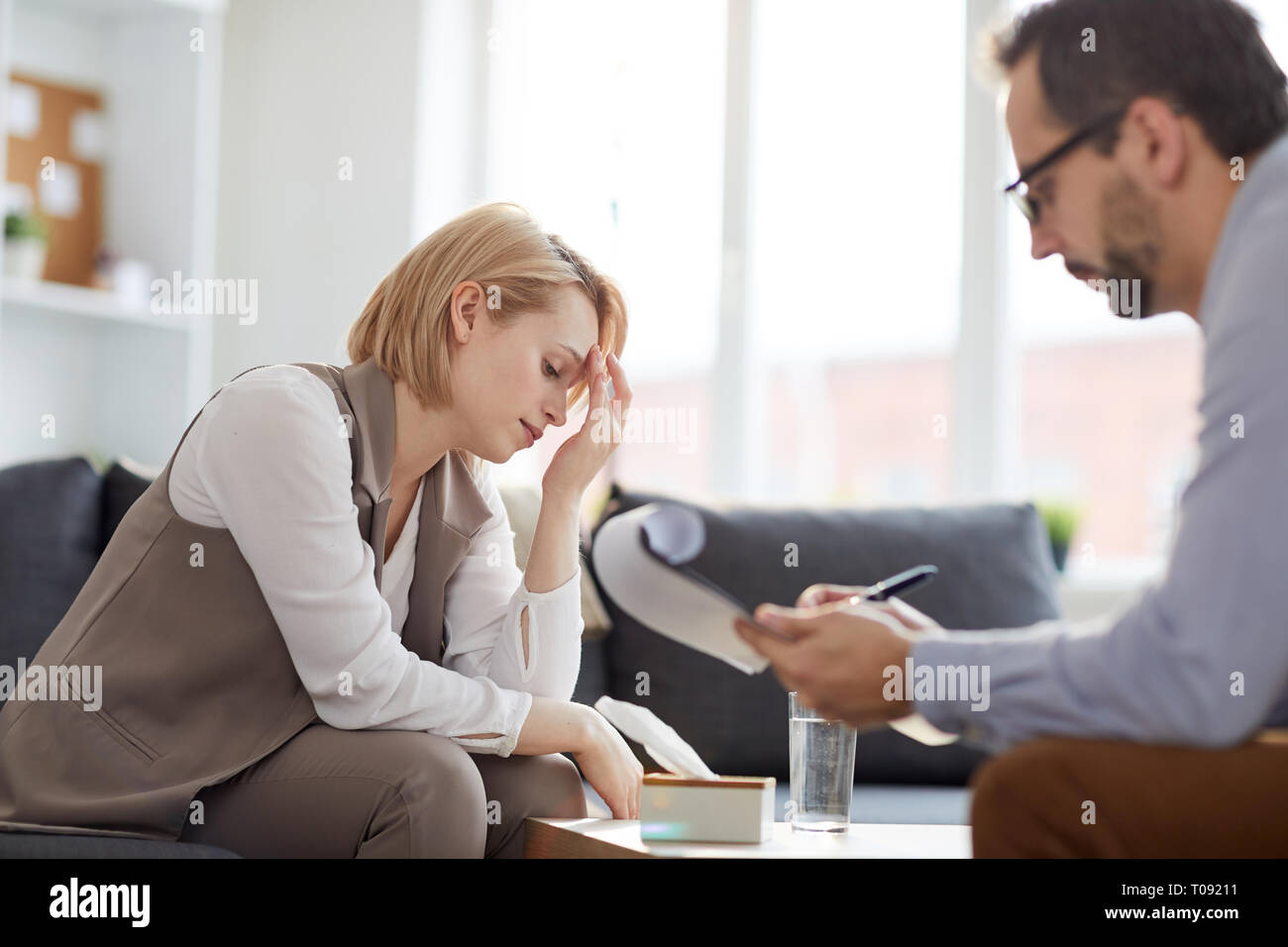 Stressed female hi-res stock photography and images - Alamy