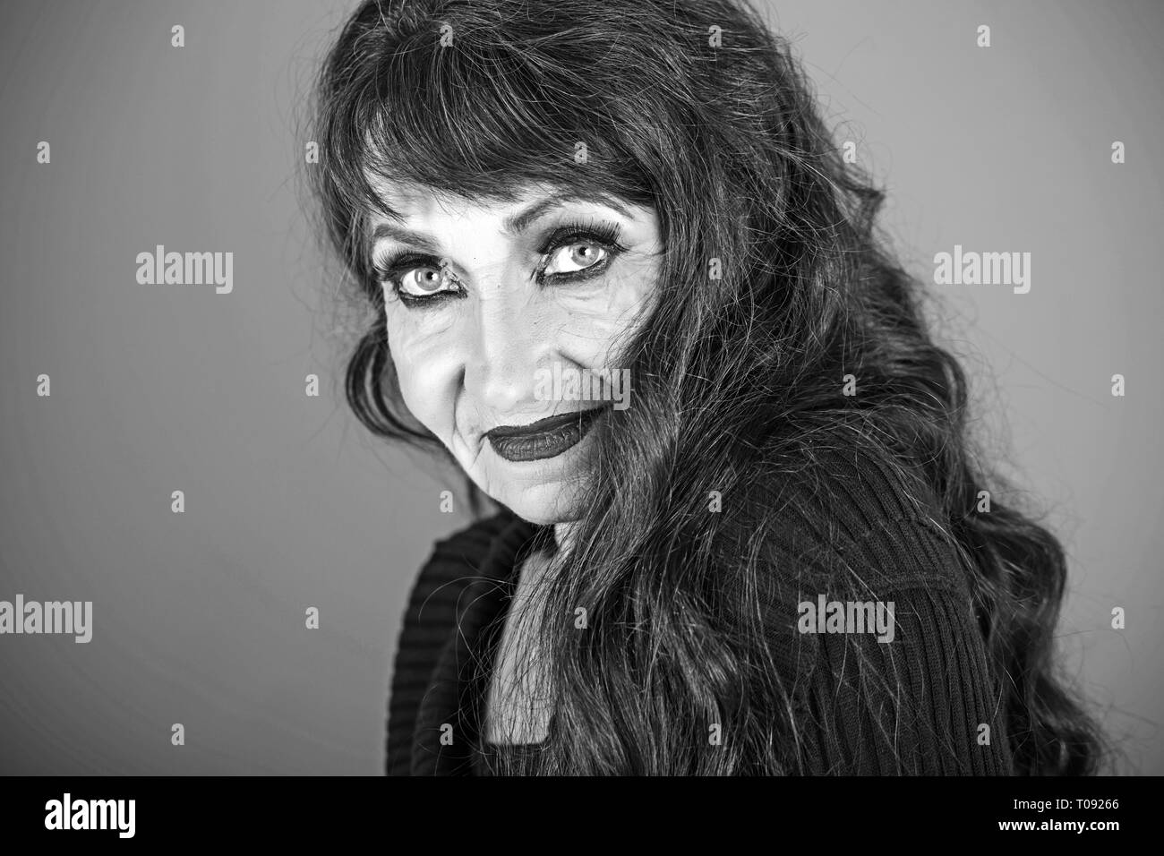 Old lady beautiful face Black and White Stock Photos & Images - Alamy