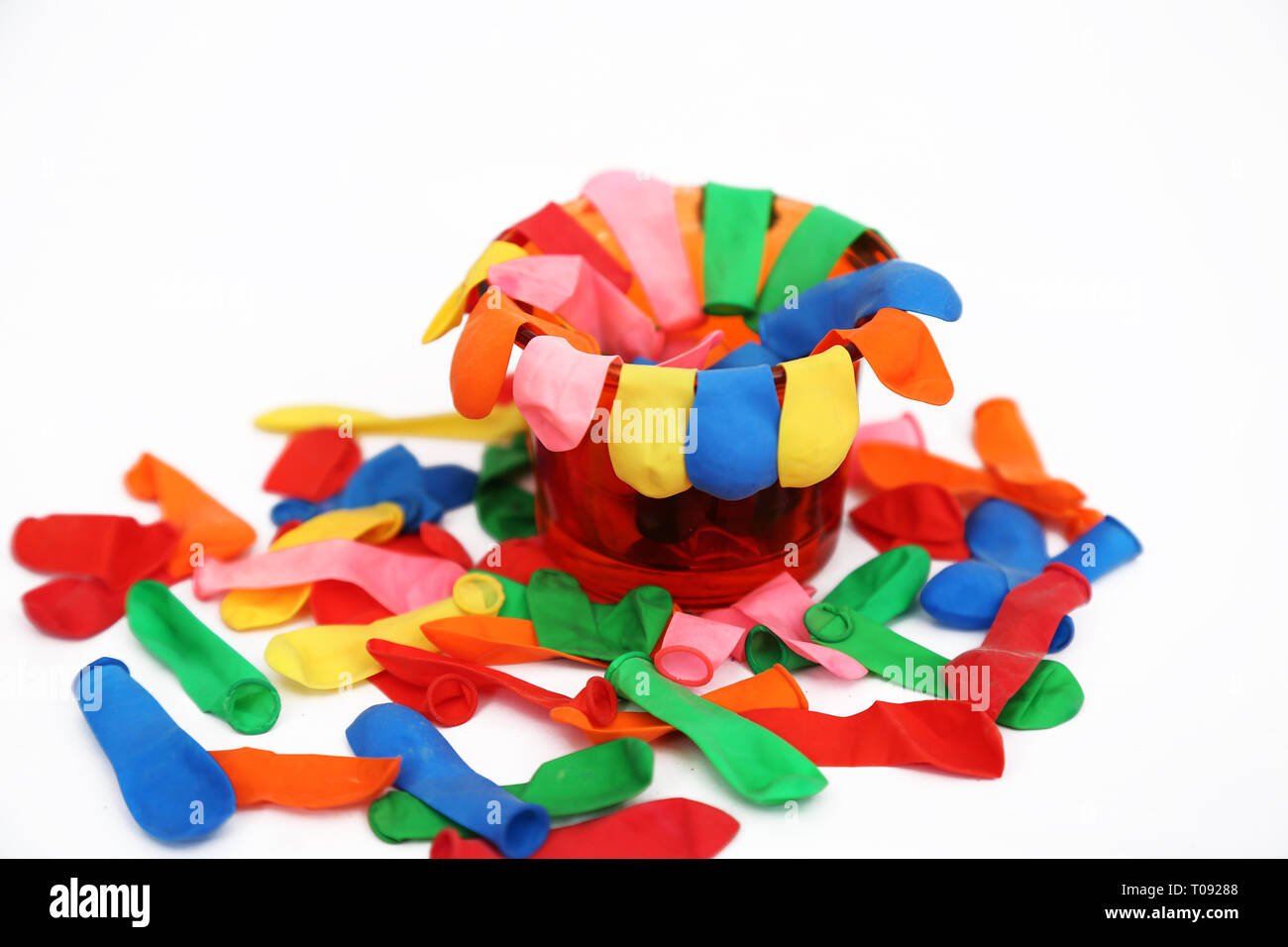 Indian festival holi colour balloon hi-res stock photography and images ...