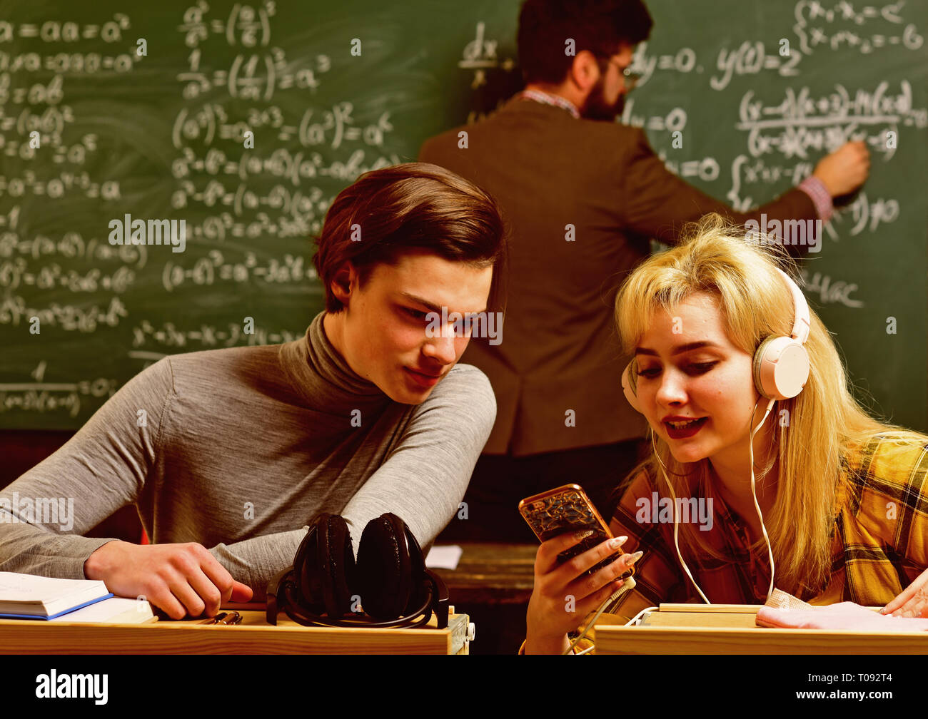 Girl flirting teacher hi-res stock photography and images - Alamy