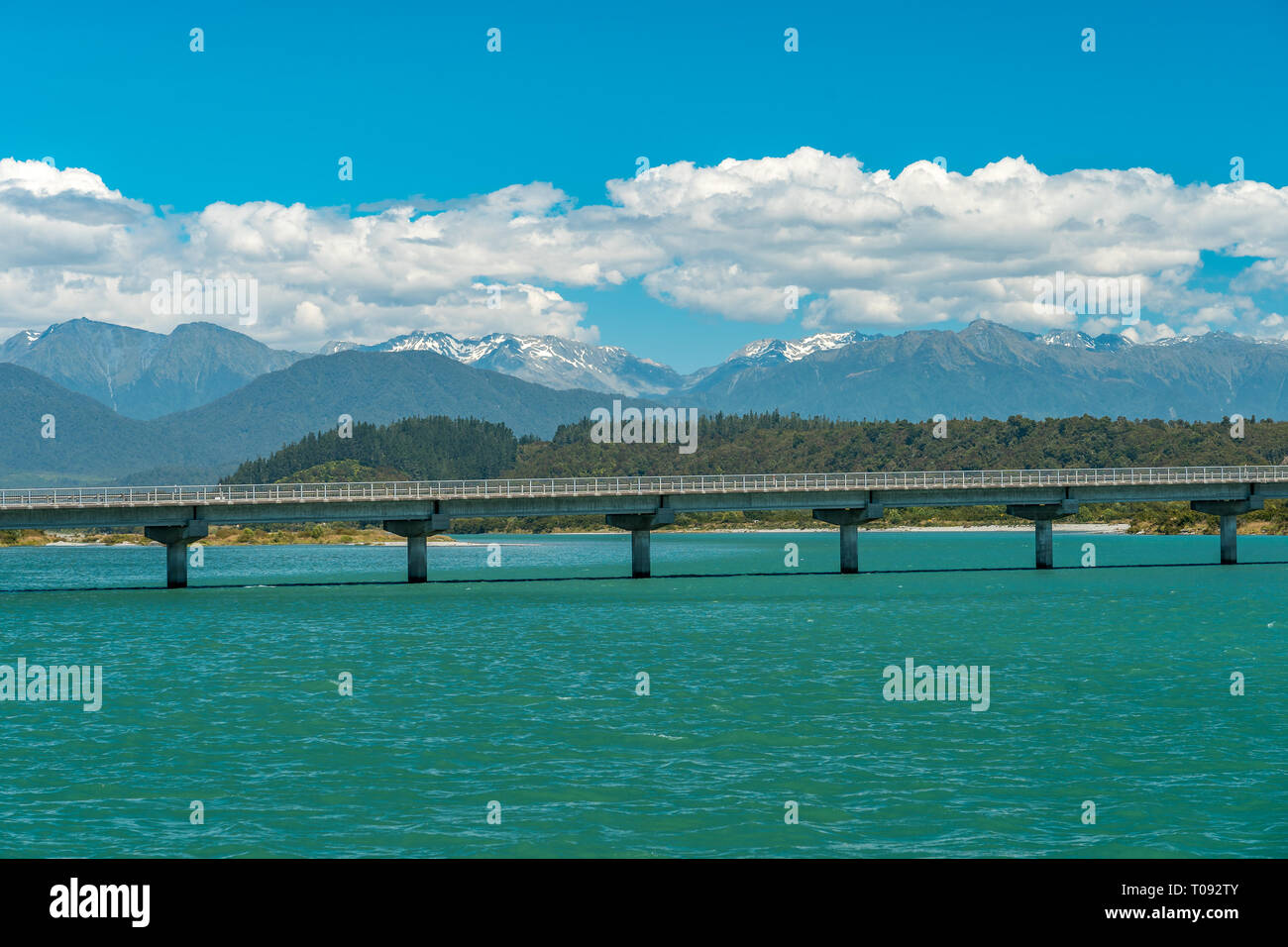 Bridge over the Hokitika river in New Zealand Stock Photo - Alamy