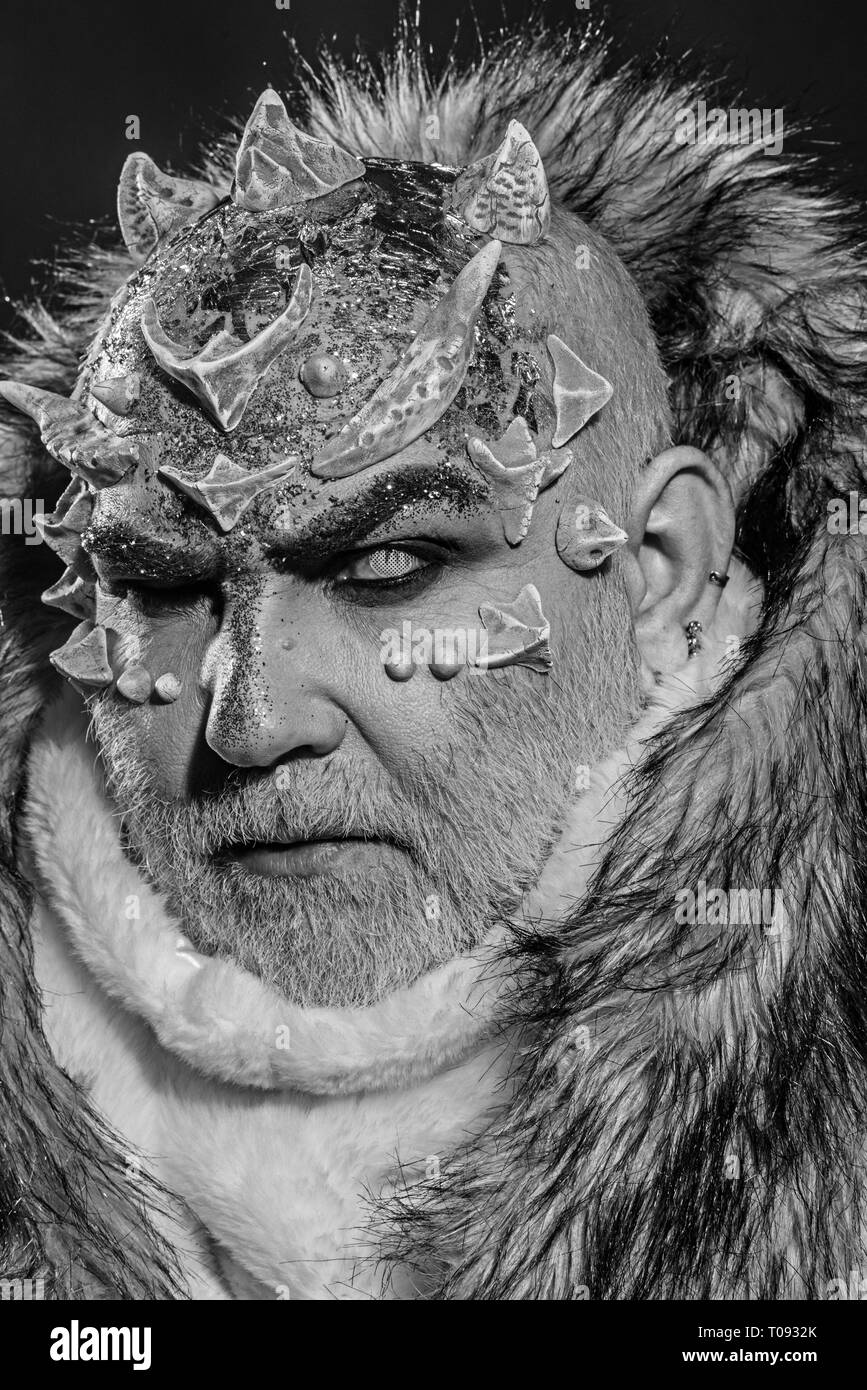 Devil like character Black and White Stock Photos & Images - Alamy