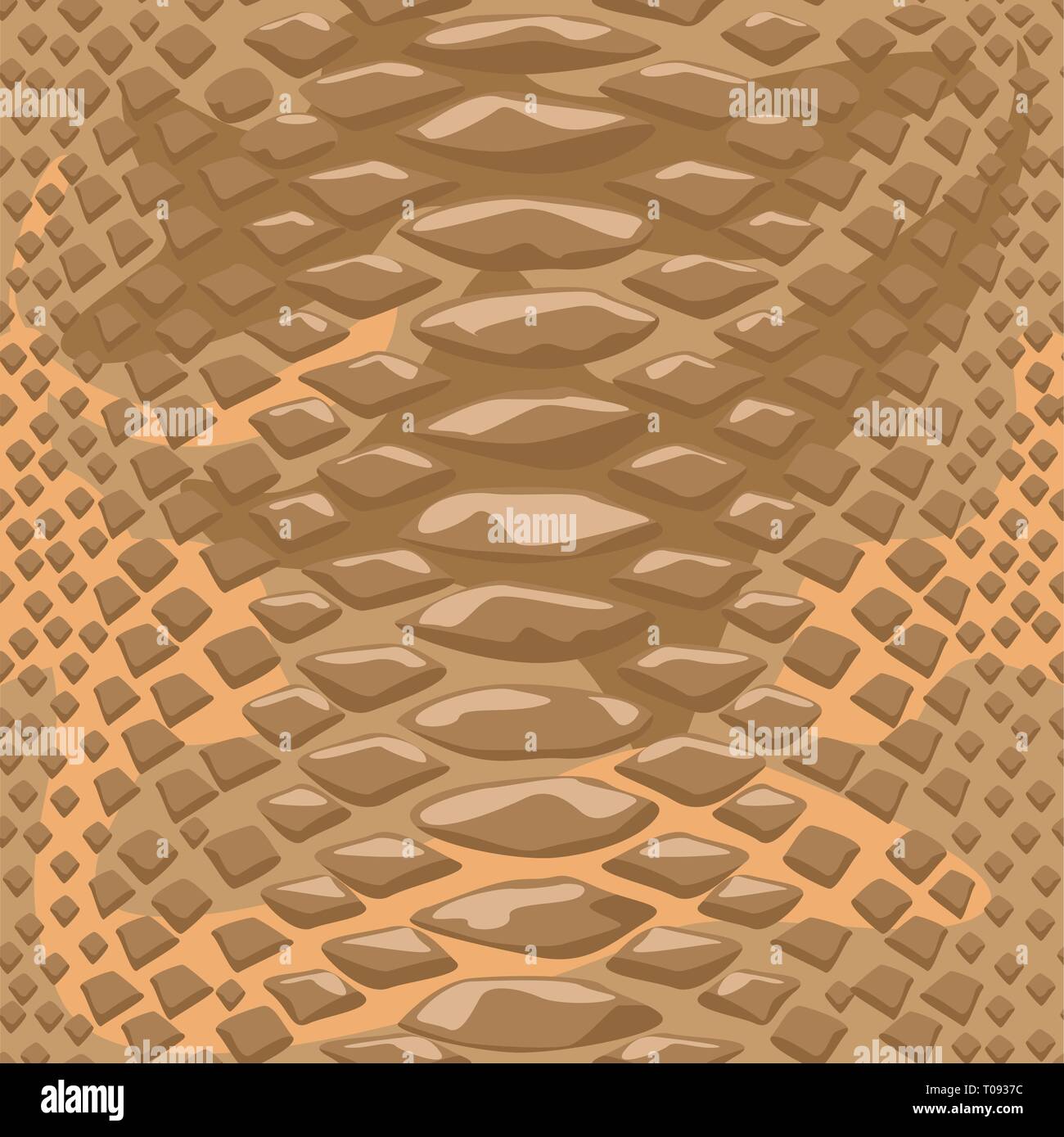 Snake skin seamless background. Flat and solid color style vector ...