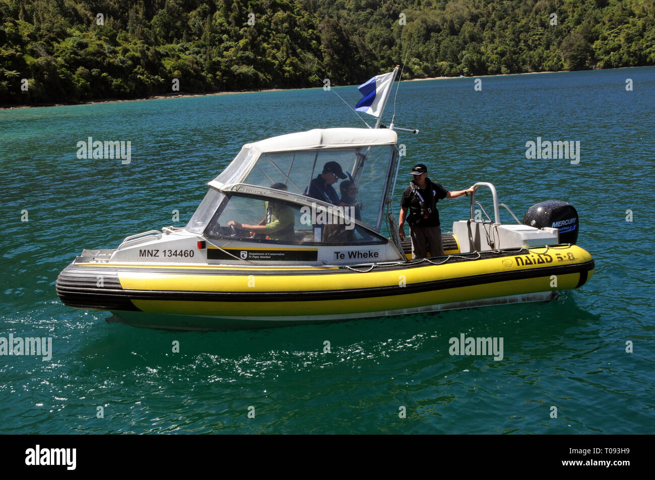 A RIB used by the Department of Conservation (DOC) on the Marlborough ...