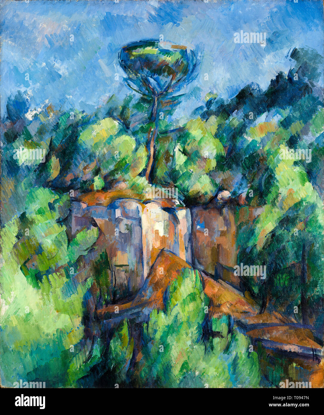 Paul Cézanne, Quarry at Bibémus, (La Carrière de Bibémus), painting in ...