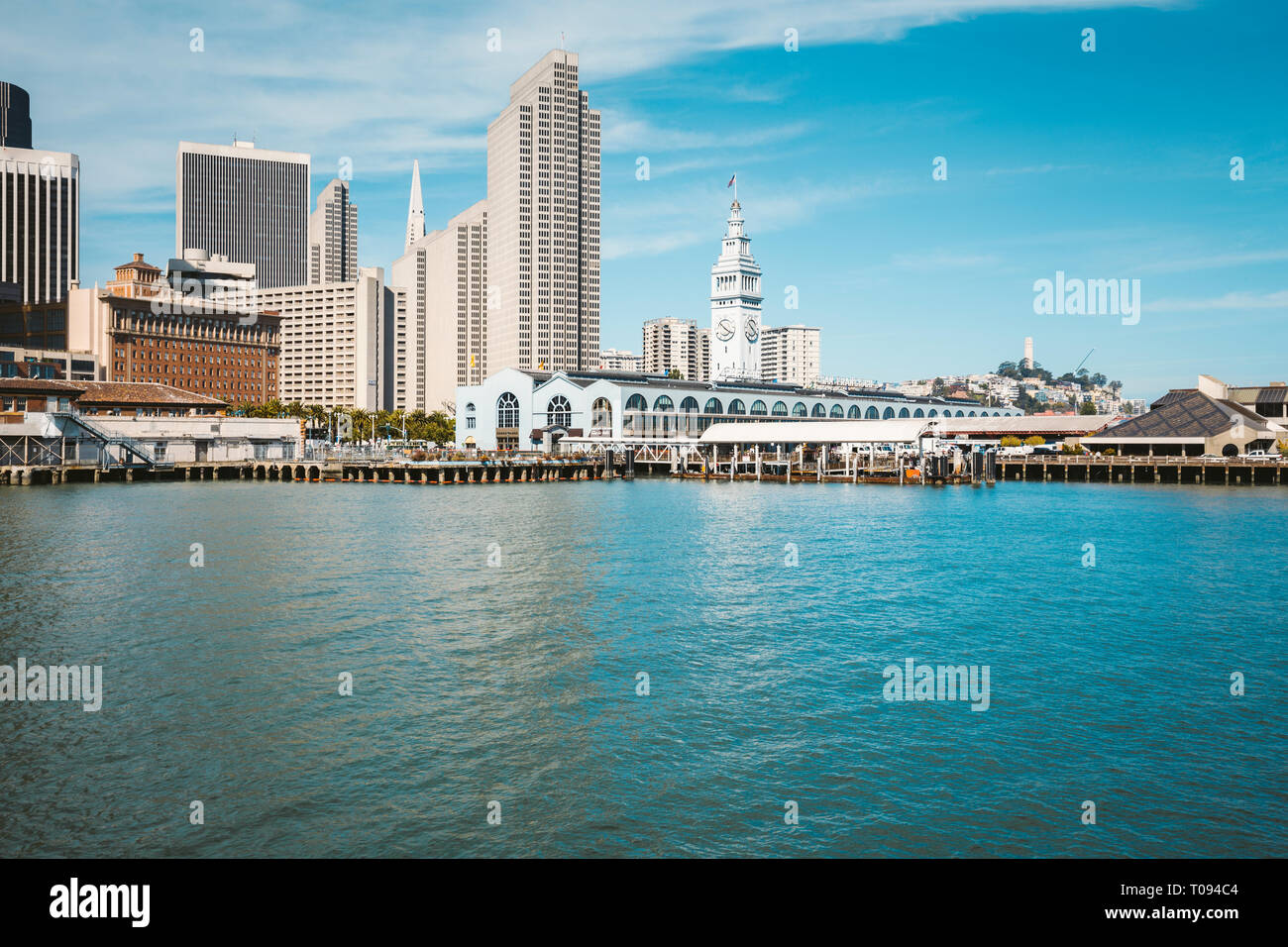 The ferry building marketplace pier at the embarcadero san francisco hi ...