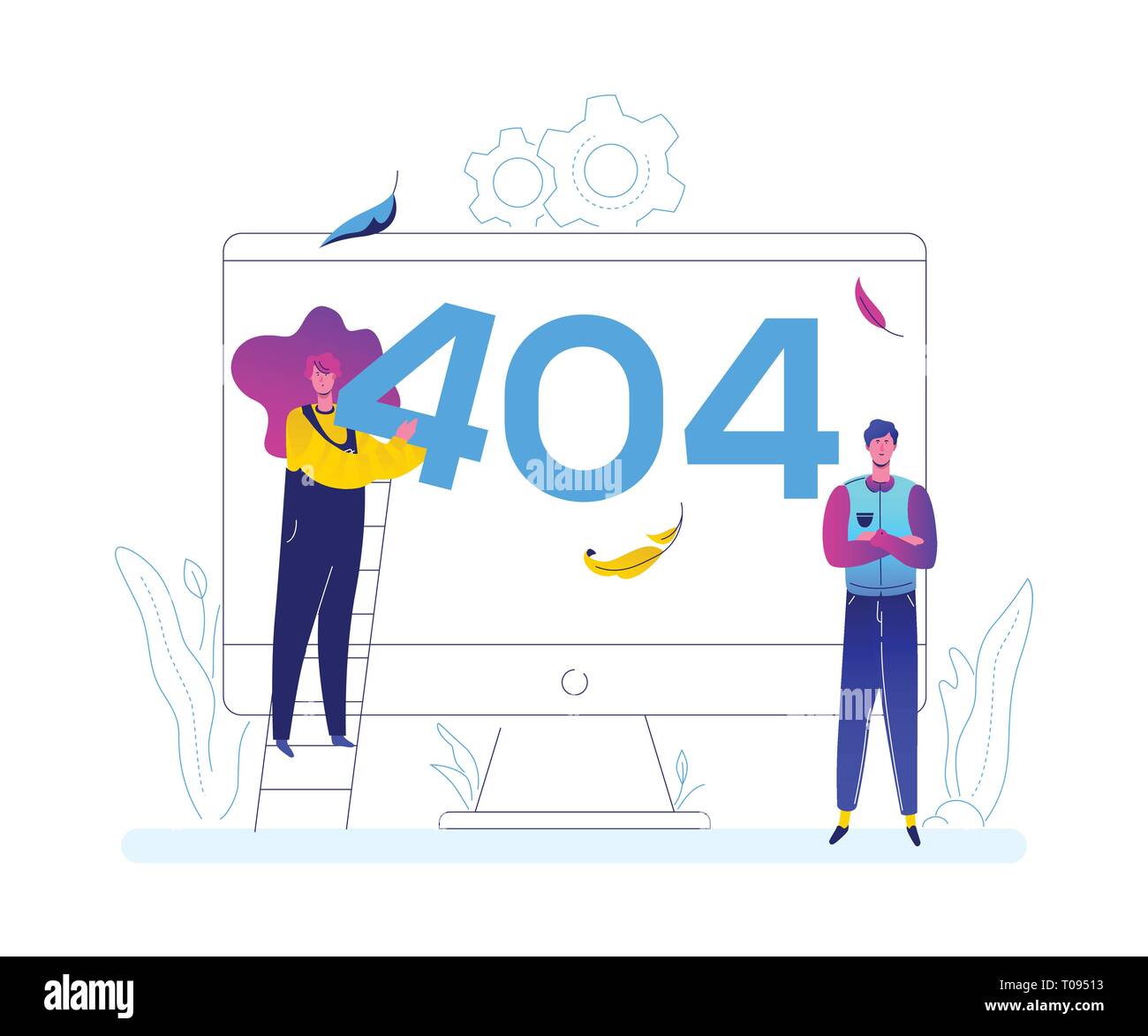 Page design screen Cut Out Stock Images & Pictures - Alamy