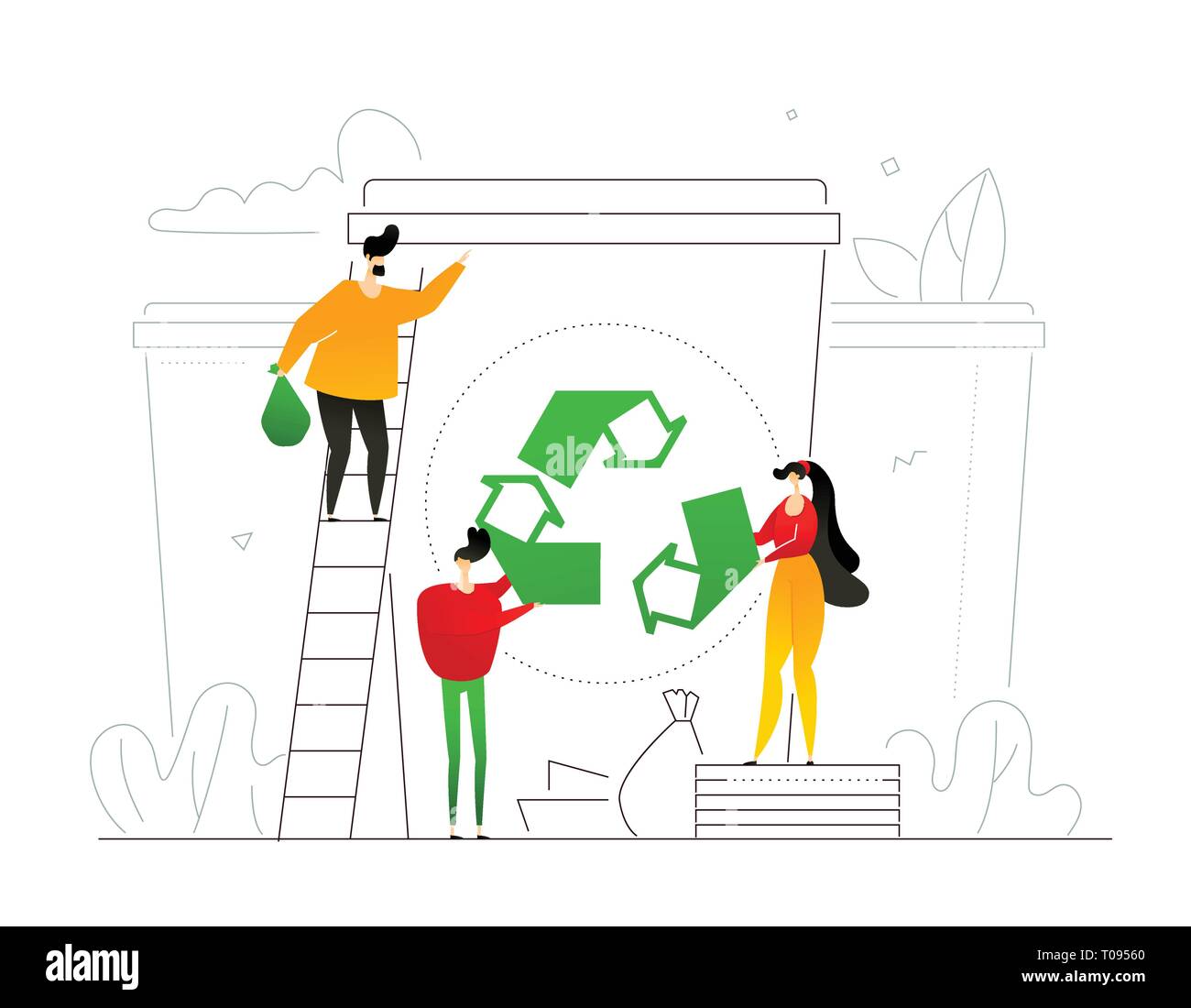 Recycling design Stock Vector Images - Alamy