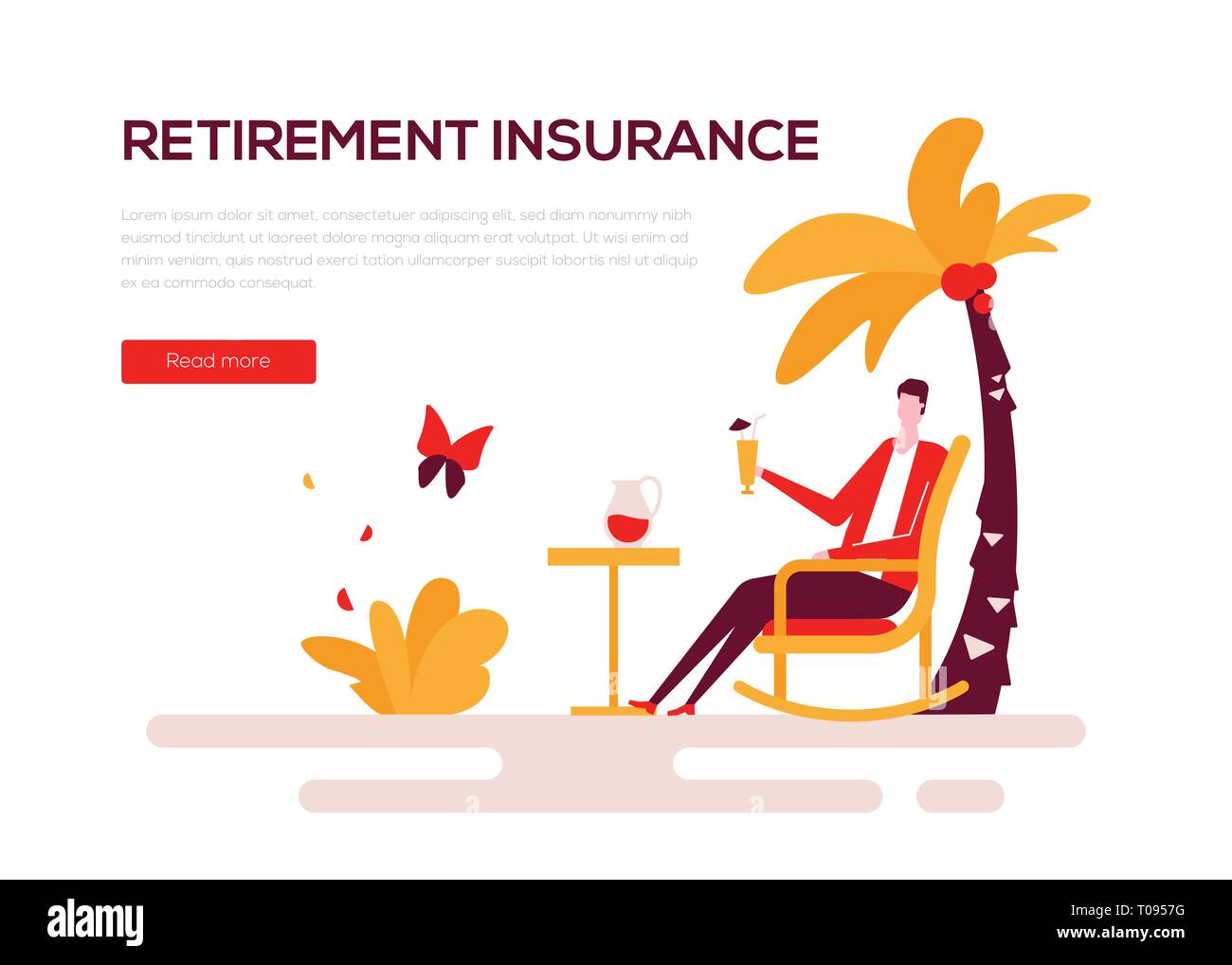 Retirement banner Stock Vector Images - Alamy