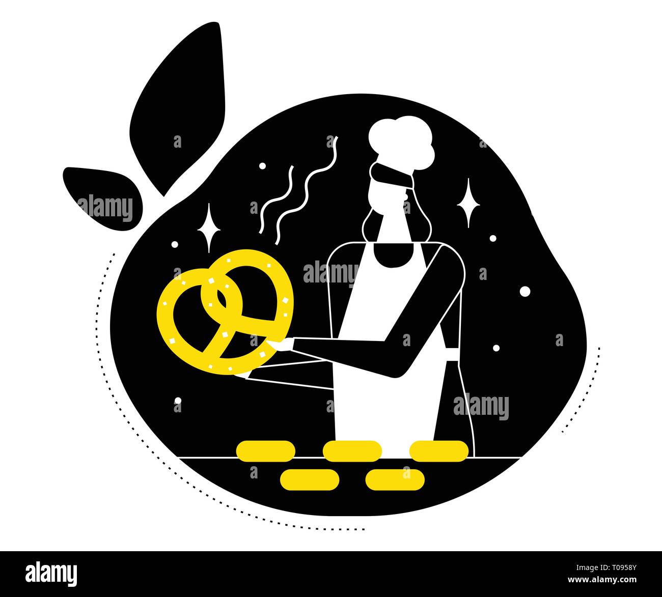 Bakery confectionery shop people Cut Out Stock Images & Pictures - Alamy