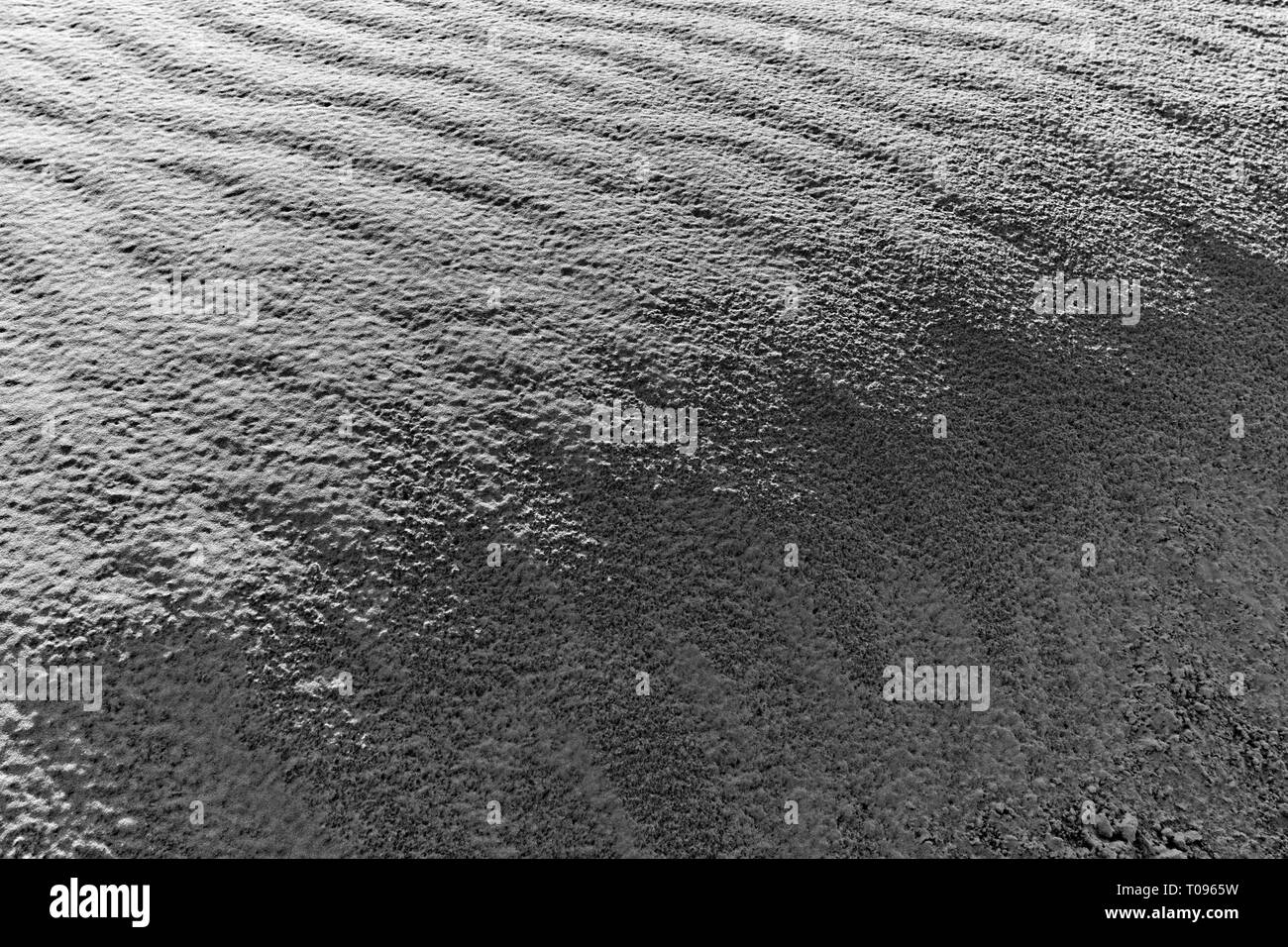 Silver light grey fine sand texture background close up copy space ...