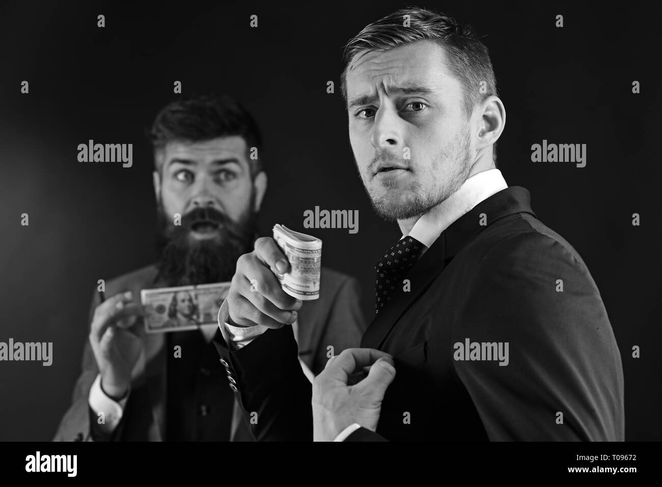 Power is in his hands. Money payment and transactions. Successful ...