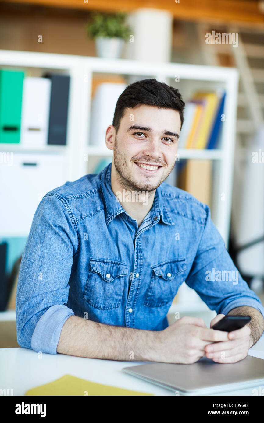 Guy in office Stock Photo - Alamy