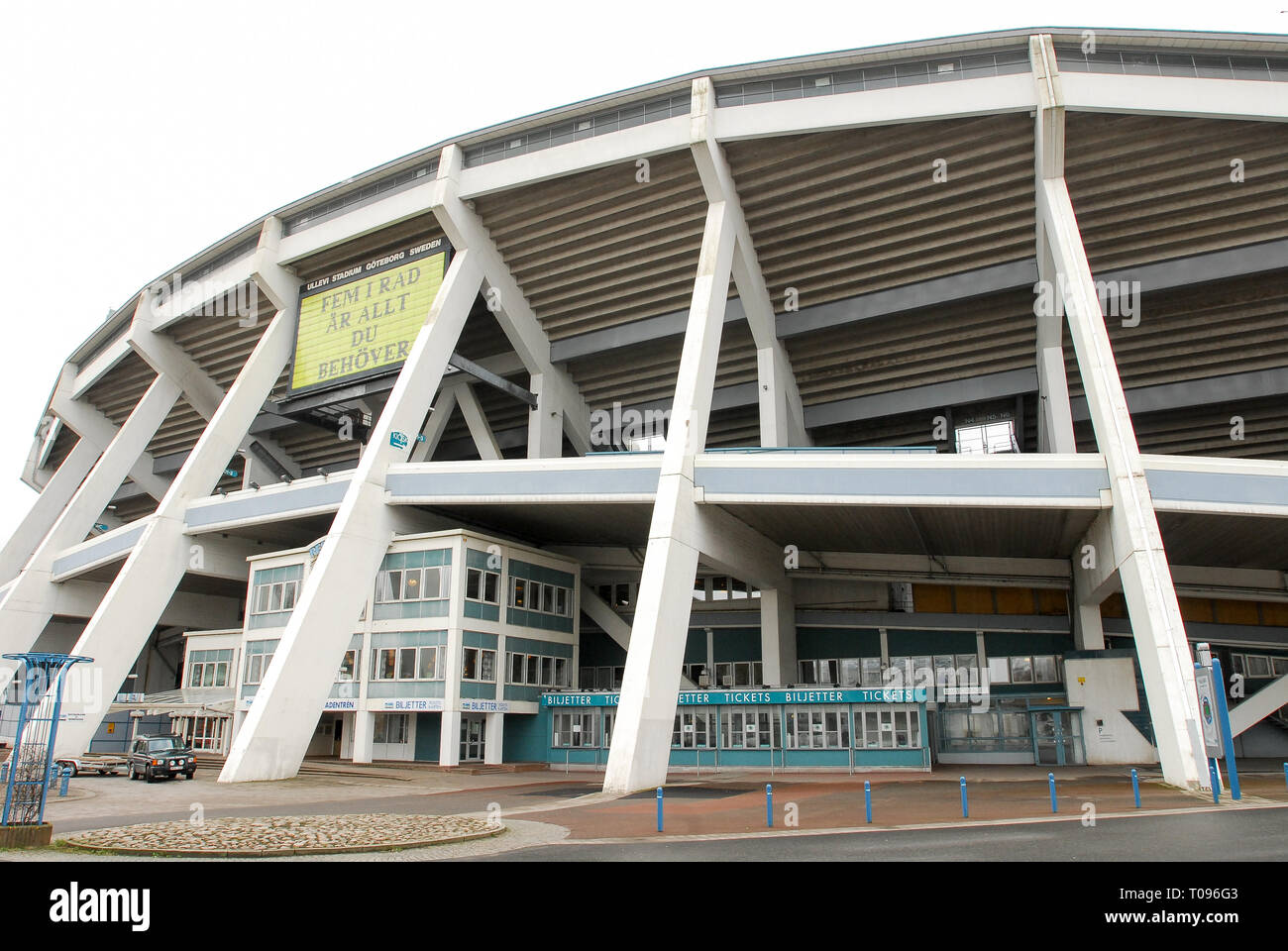 Nya Ullevi stadium in Goteborg, Västra Götaland, Sweden. March 14th ...