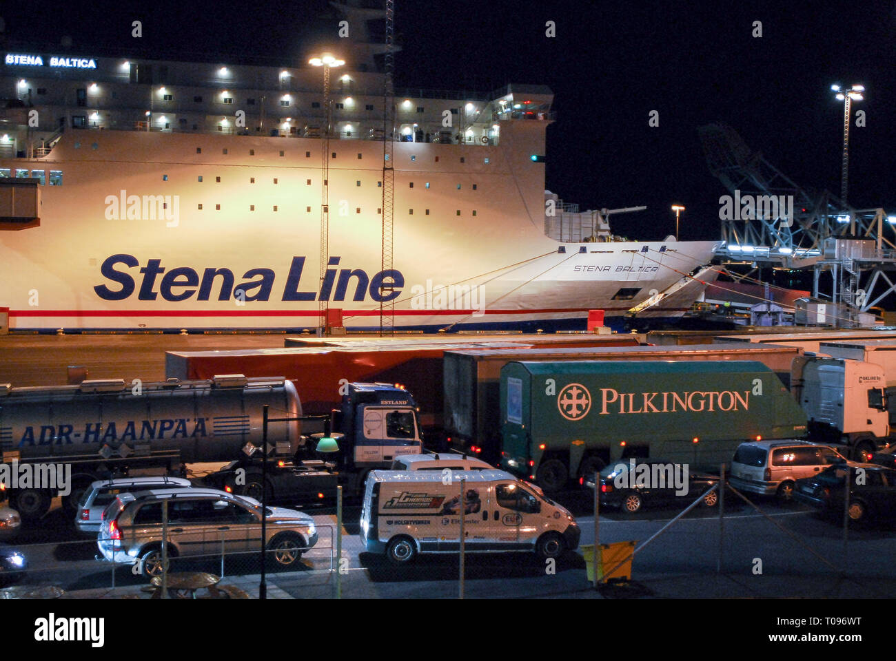 MS Stena Baltica, ro-pax ferry owned by Stena Line, in Karlskrona ...