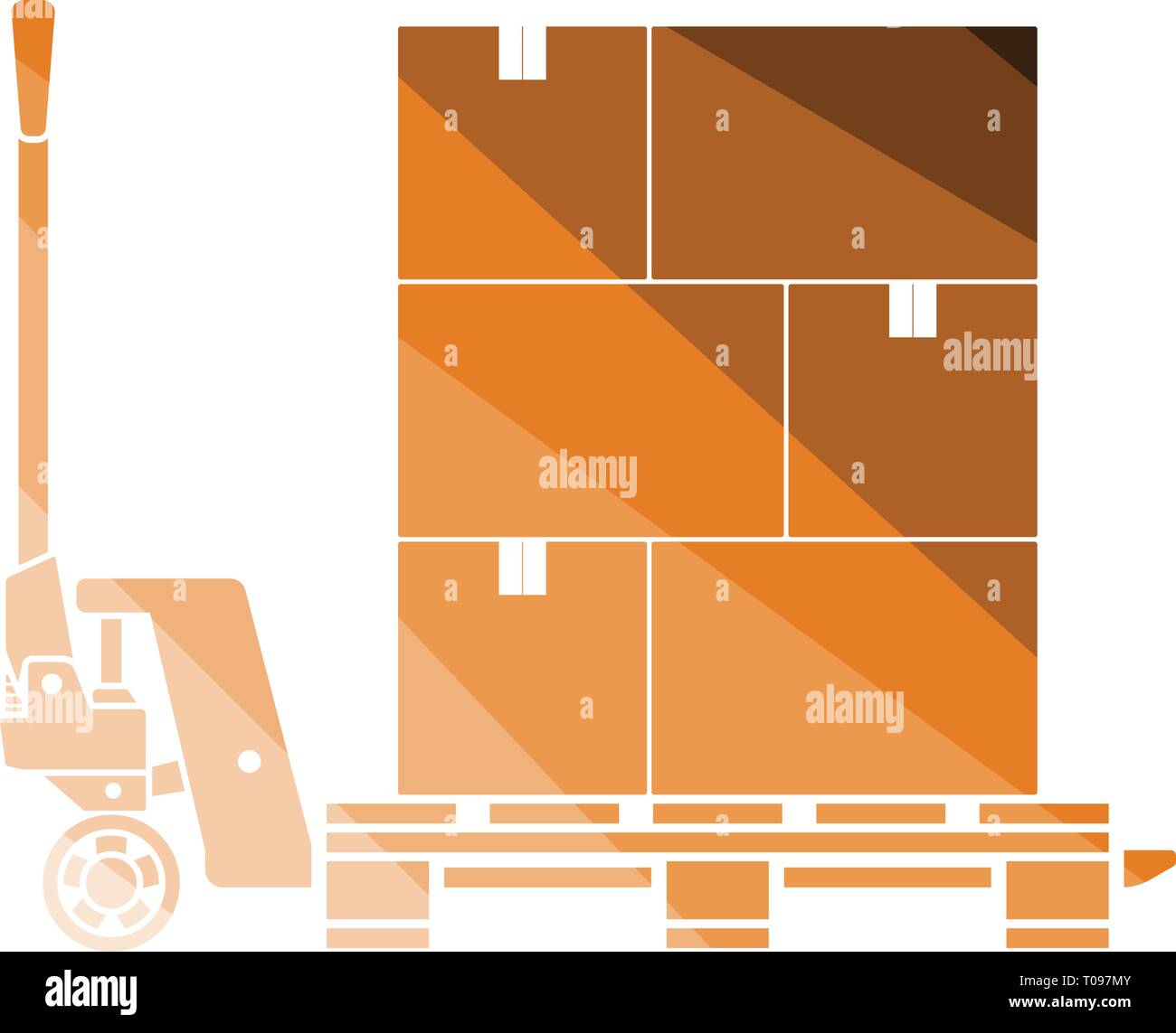 Manual forklift pallet stacker icon hi-res stock photography and images ...