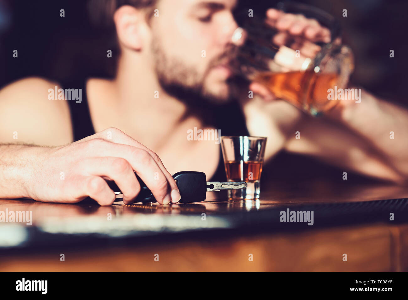 Drive sober drunk driving warning hi-res stock photography and images ...
